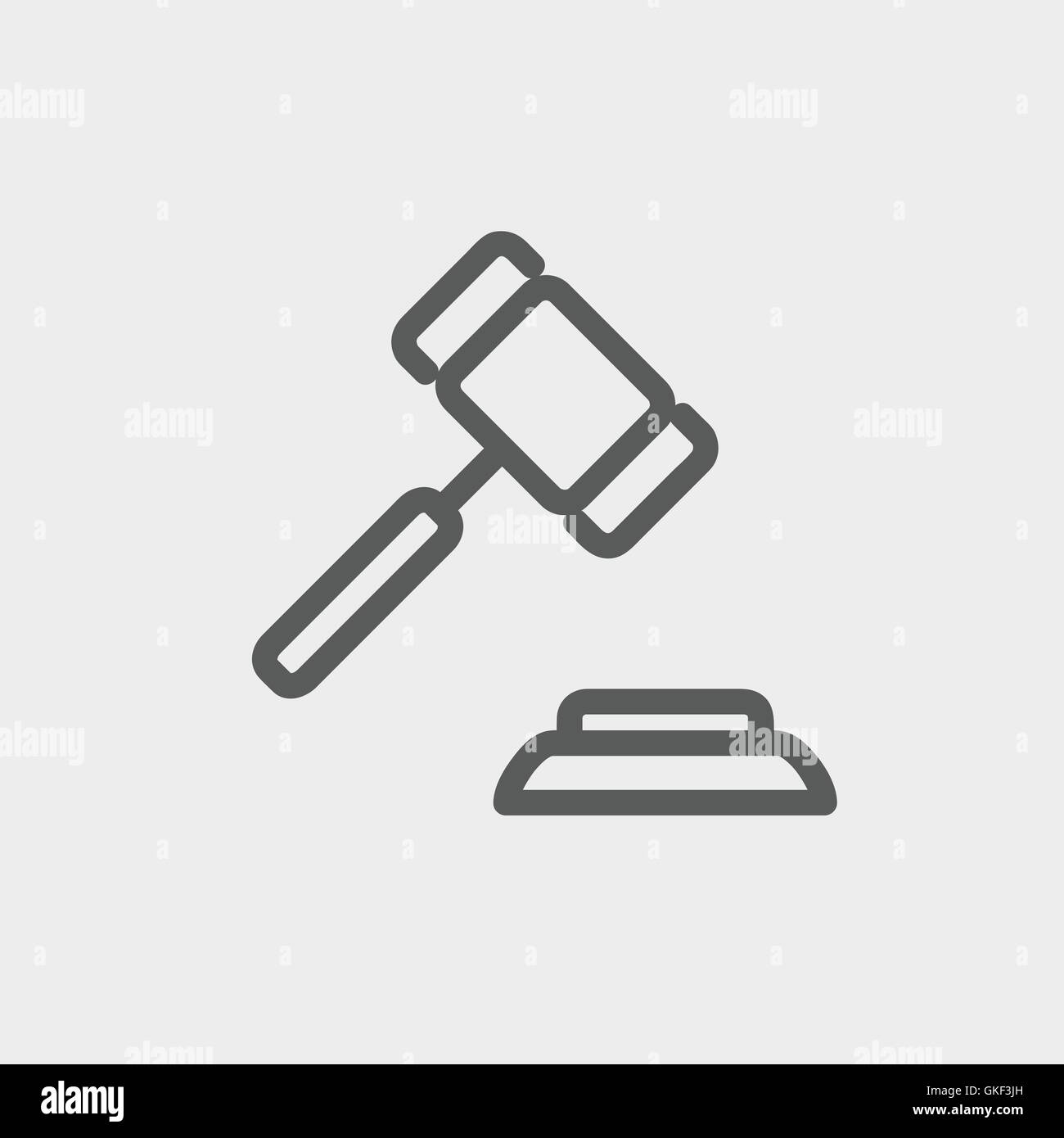Judicial system line icon Black and White Stock Photos & Images - Alamy