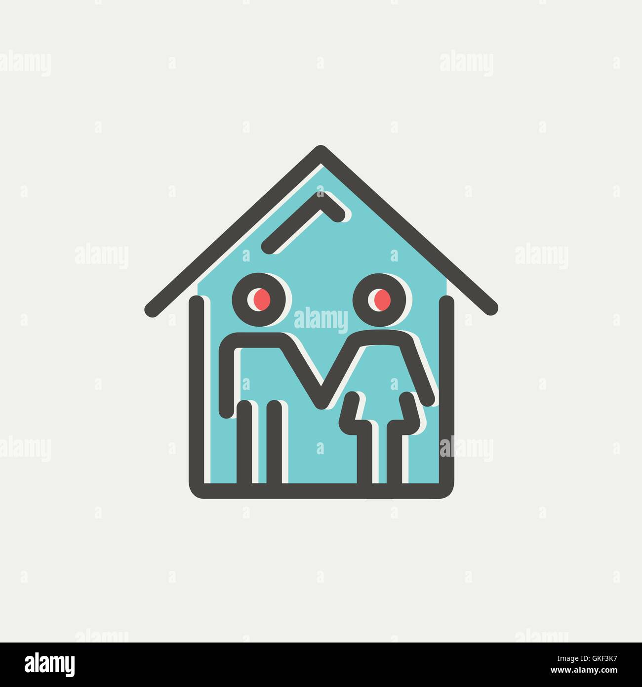 Young family woman man Stock Vector Images - Alamy