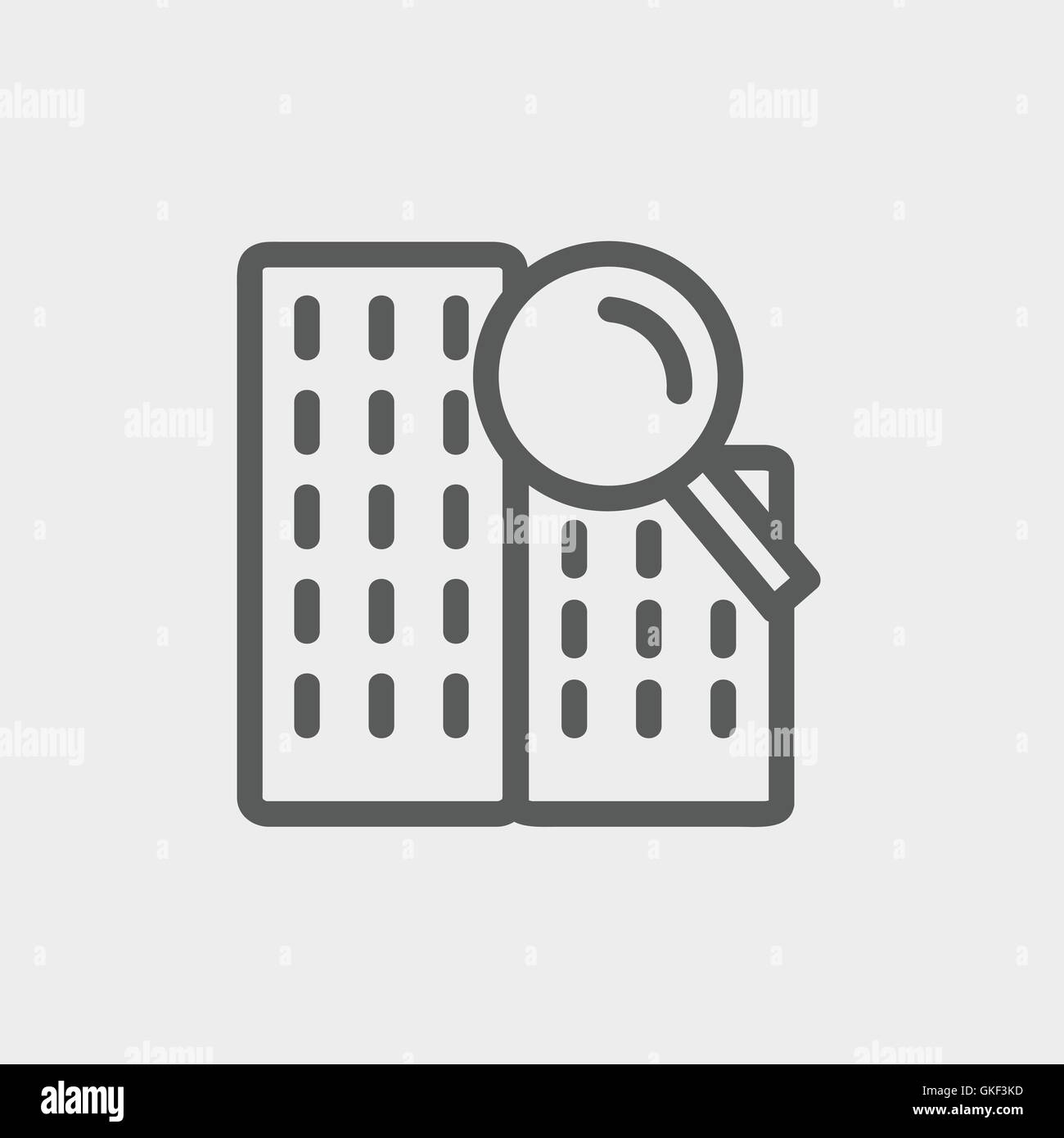 Illustration property search icon Stock Vector Images - Alamy