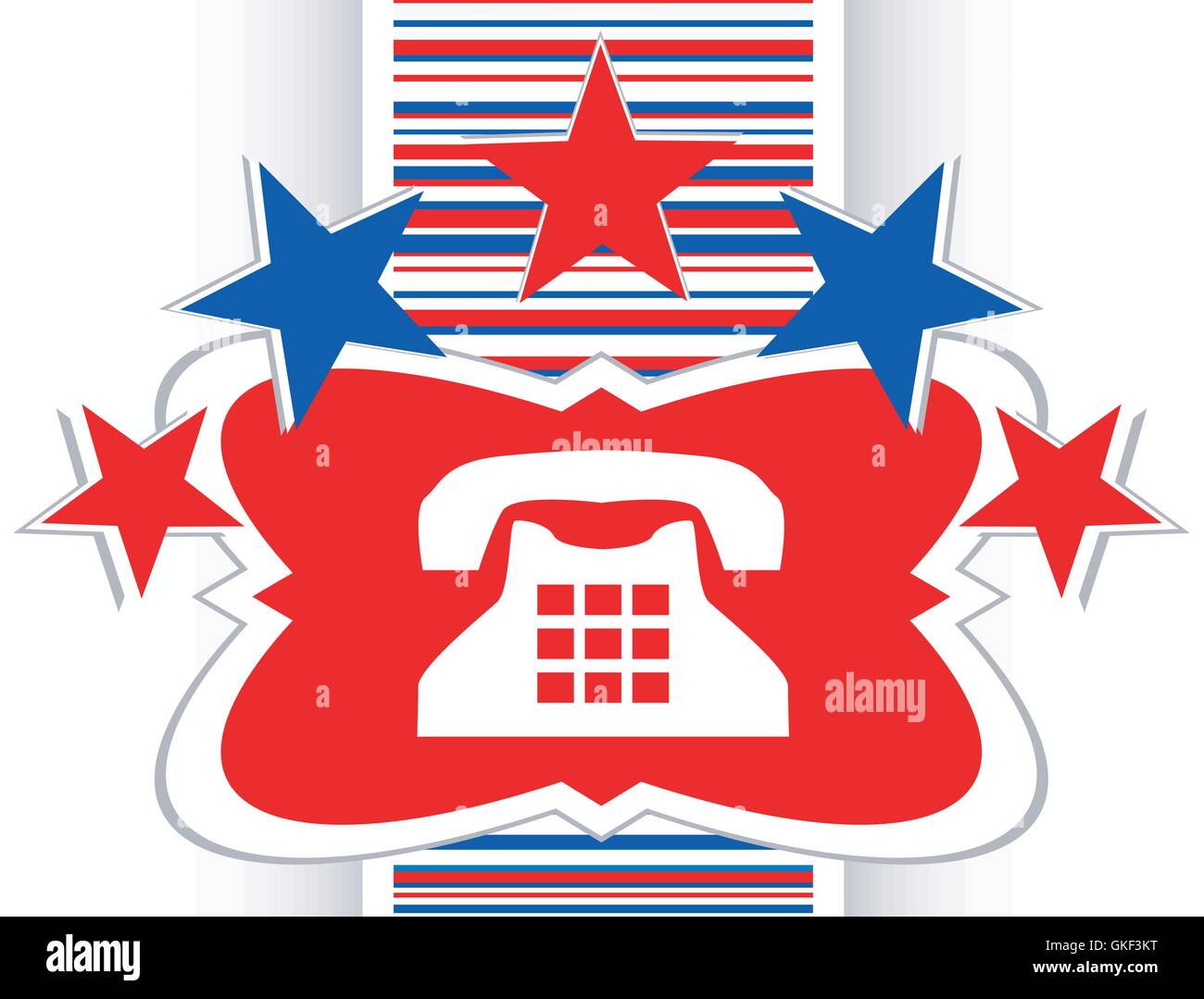illustration of a rotary phone, web button icon vector Stock Vector ...