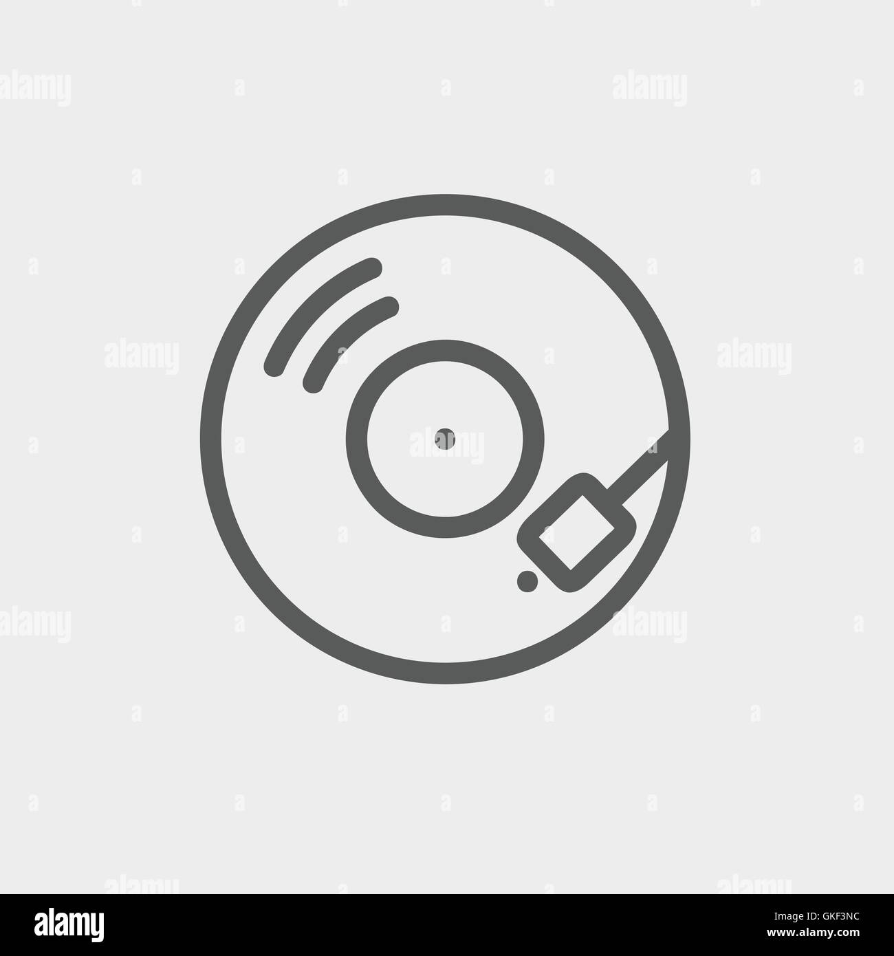 Phonograph turntable thin line icon Stock Vector Image & Art - Alamy