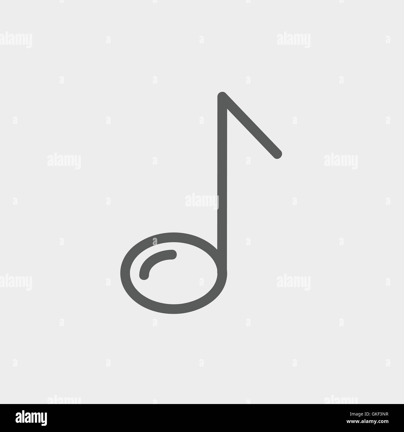 Music note outline Black and White Stock Photos & Images - Alamy