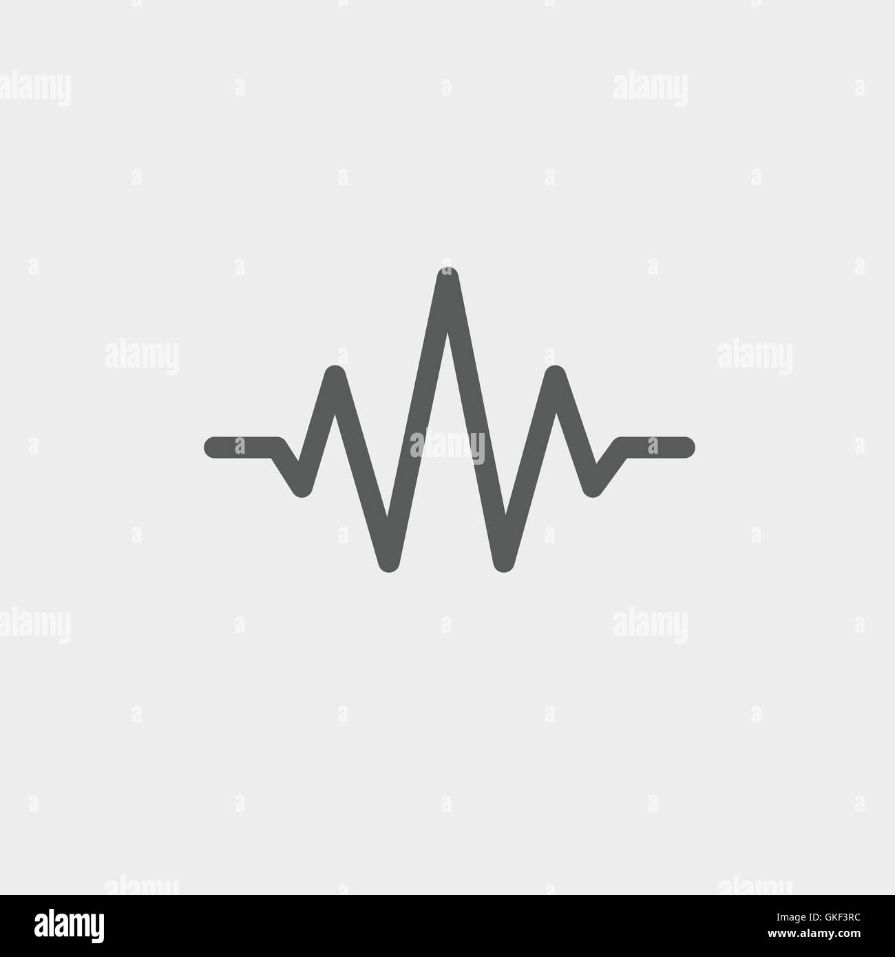 Sound wave icon audio Black and White Stock Photos & Images - Alamy
