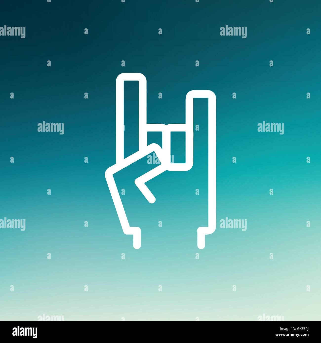 Rock roll concept line Stock Vector Images - Alamy