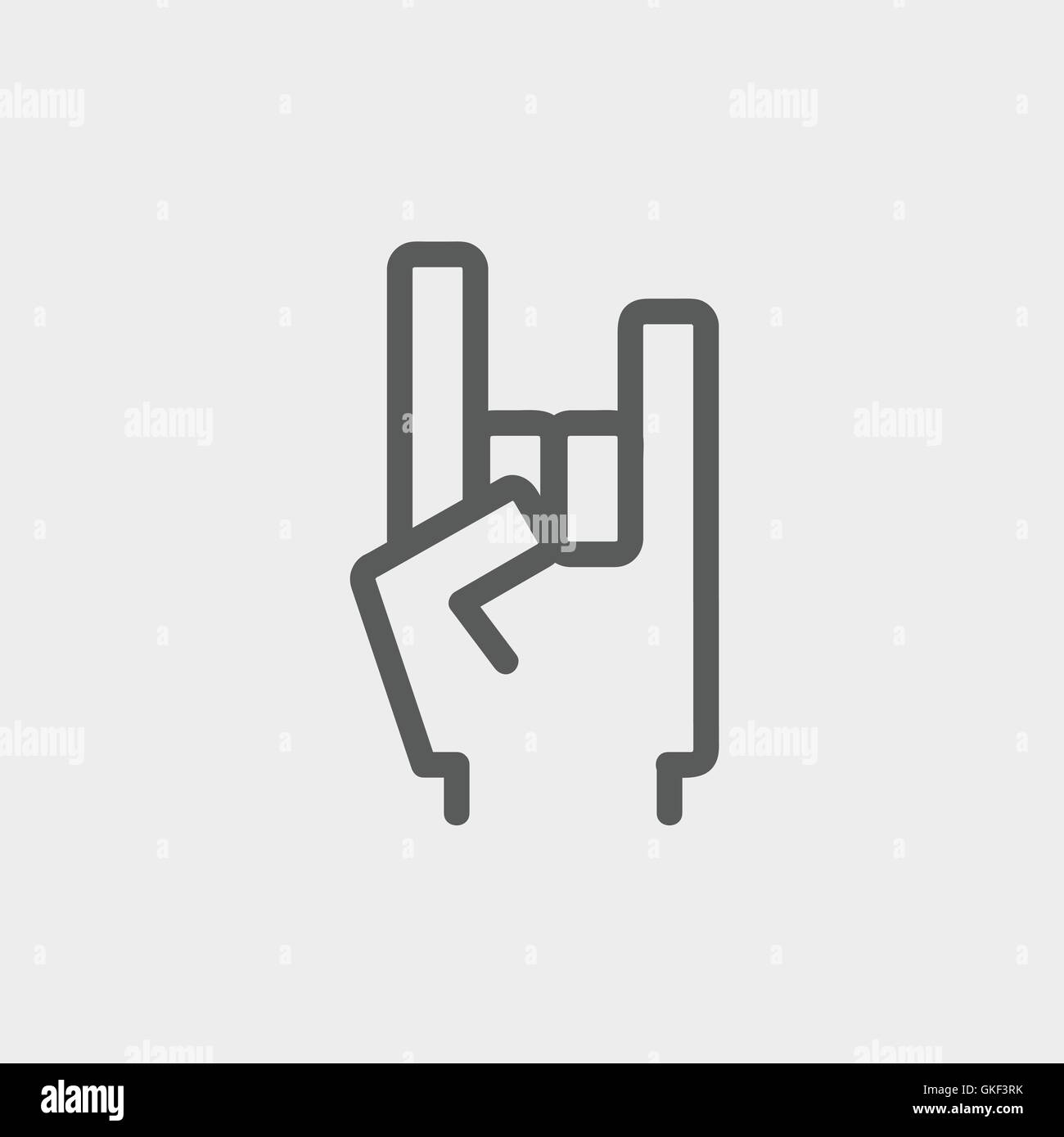 Rock hand sign hi-res stock photography and images - Alamy