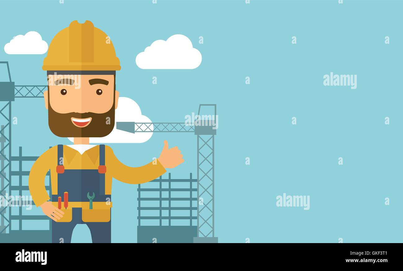 Construction workers horizontal Stock Vector Images - Alamy
