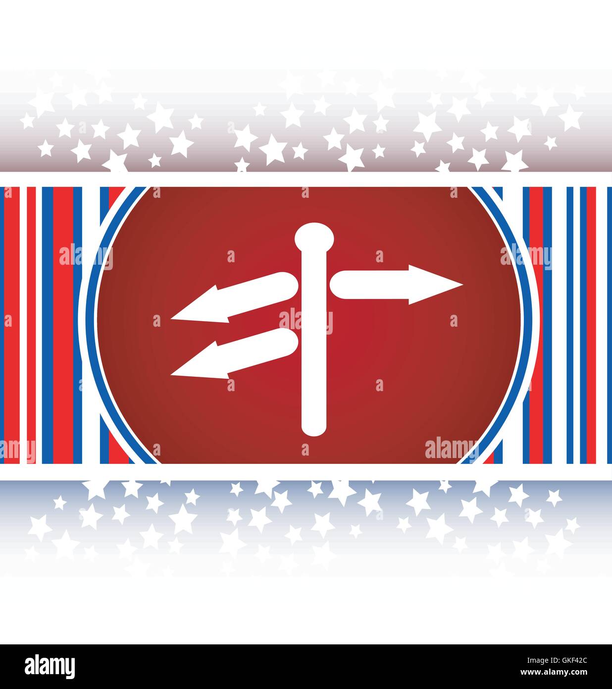 Crossroads sign on web button isolated on white vector Stock Vector ...