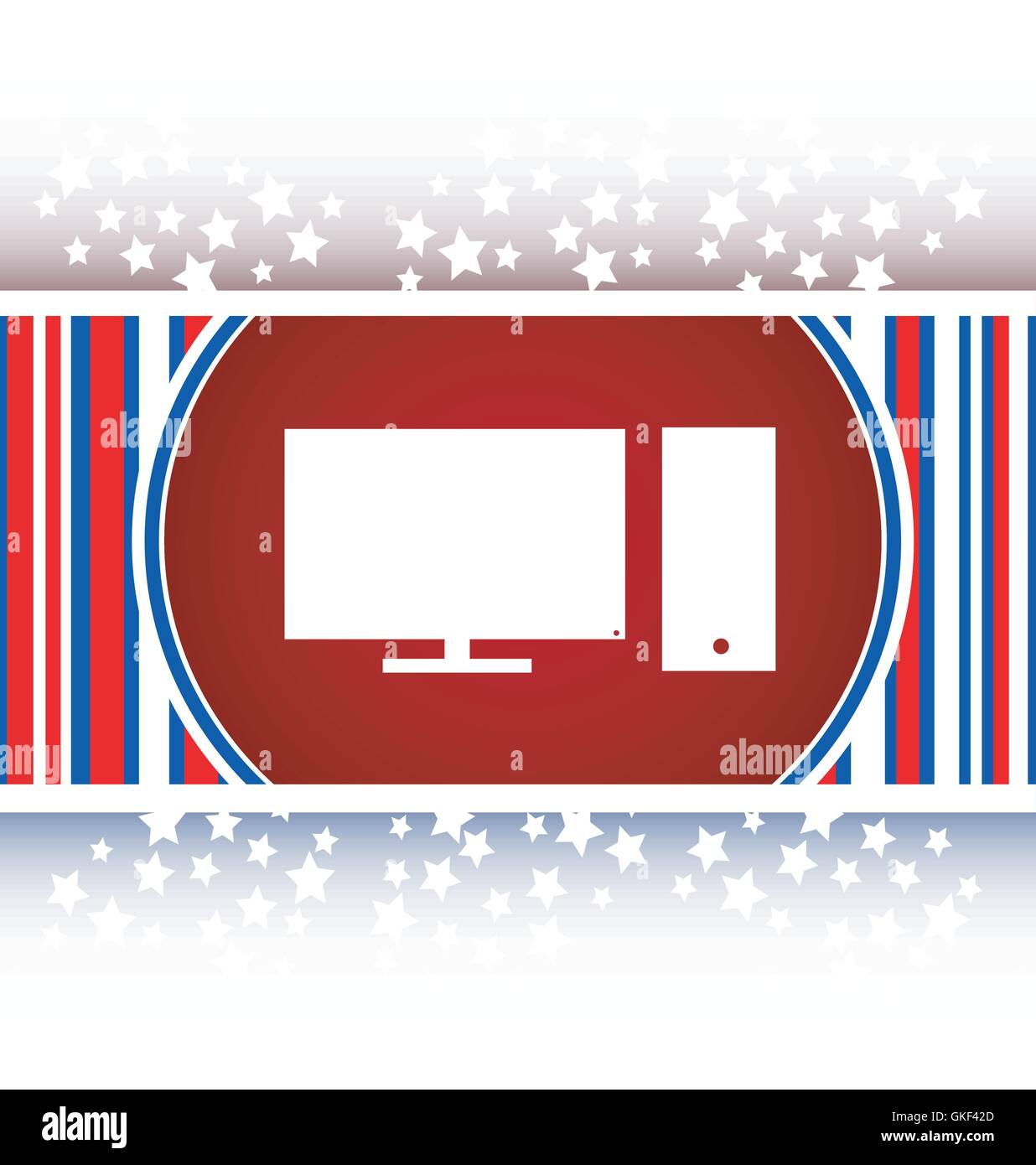 computer pc icon button vector Stock Vector Image & Art - Alamy