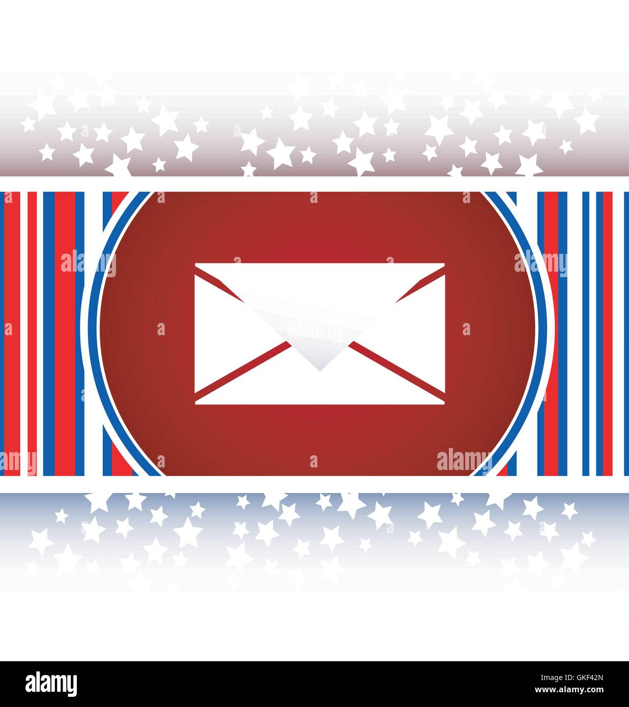 envelope icon glass, button isolated on white background vector Stock ...