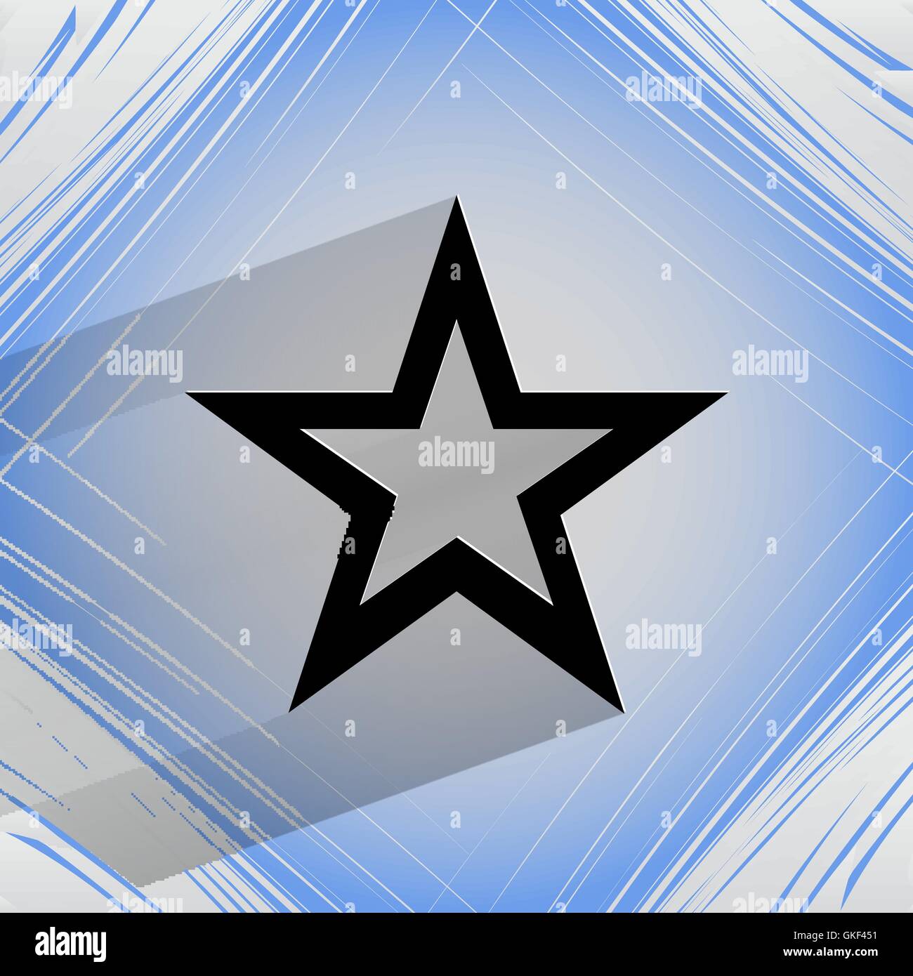 star web icon, on a flat geometric abstract background Stock Vector ...