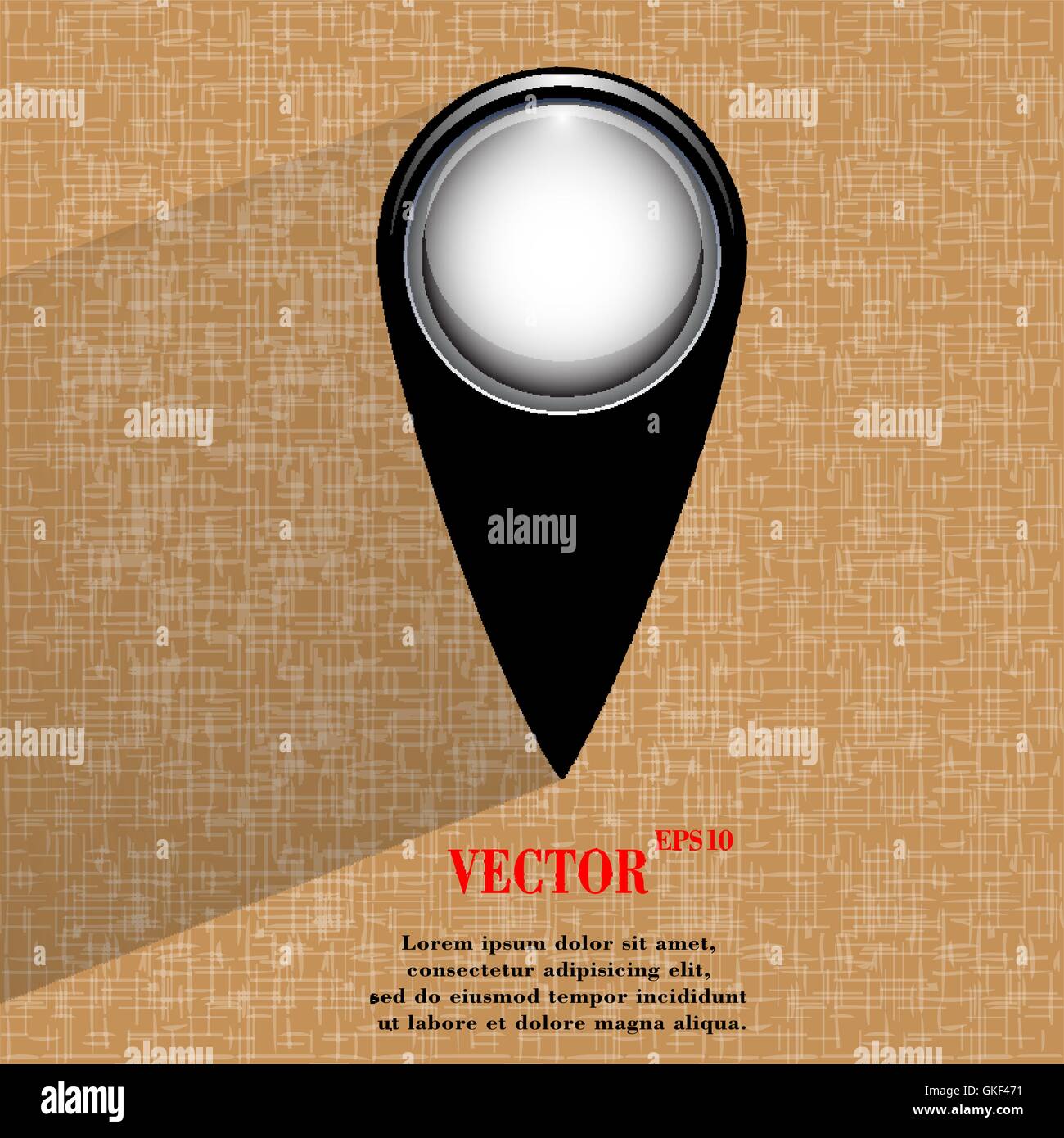 map pointers. Flat modern web button on a flat geometric abstract ...