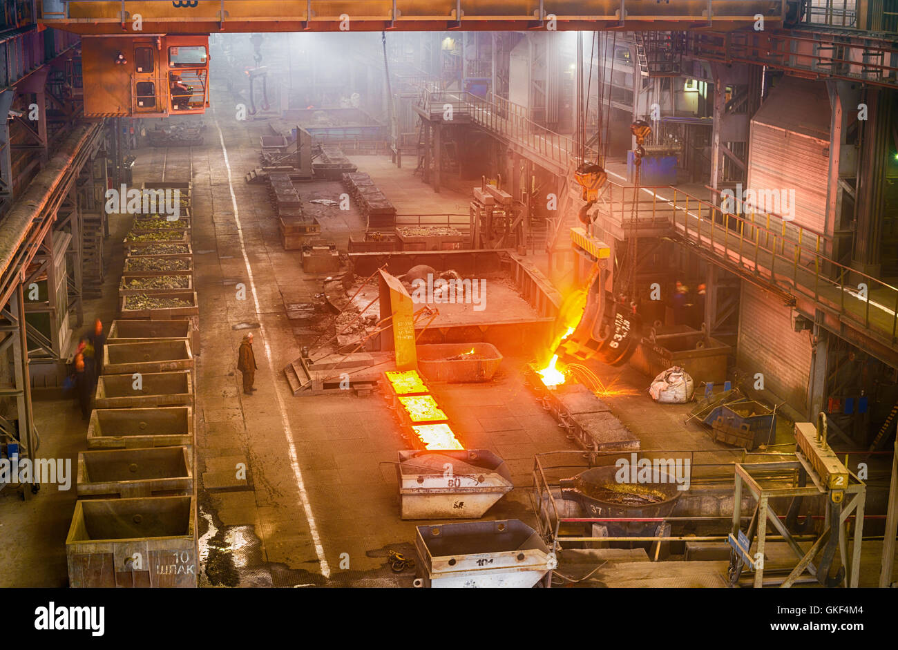 Casting ferroalloy factory Stock Photo - Alamy