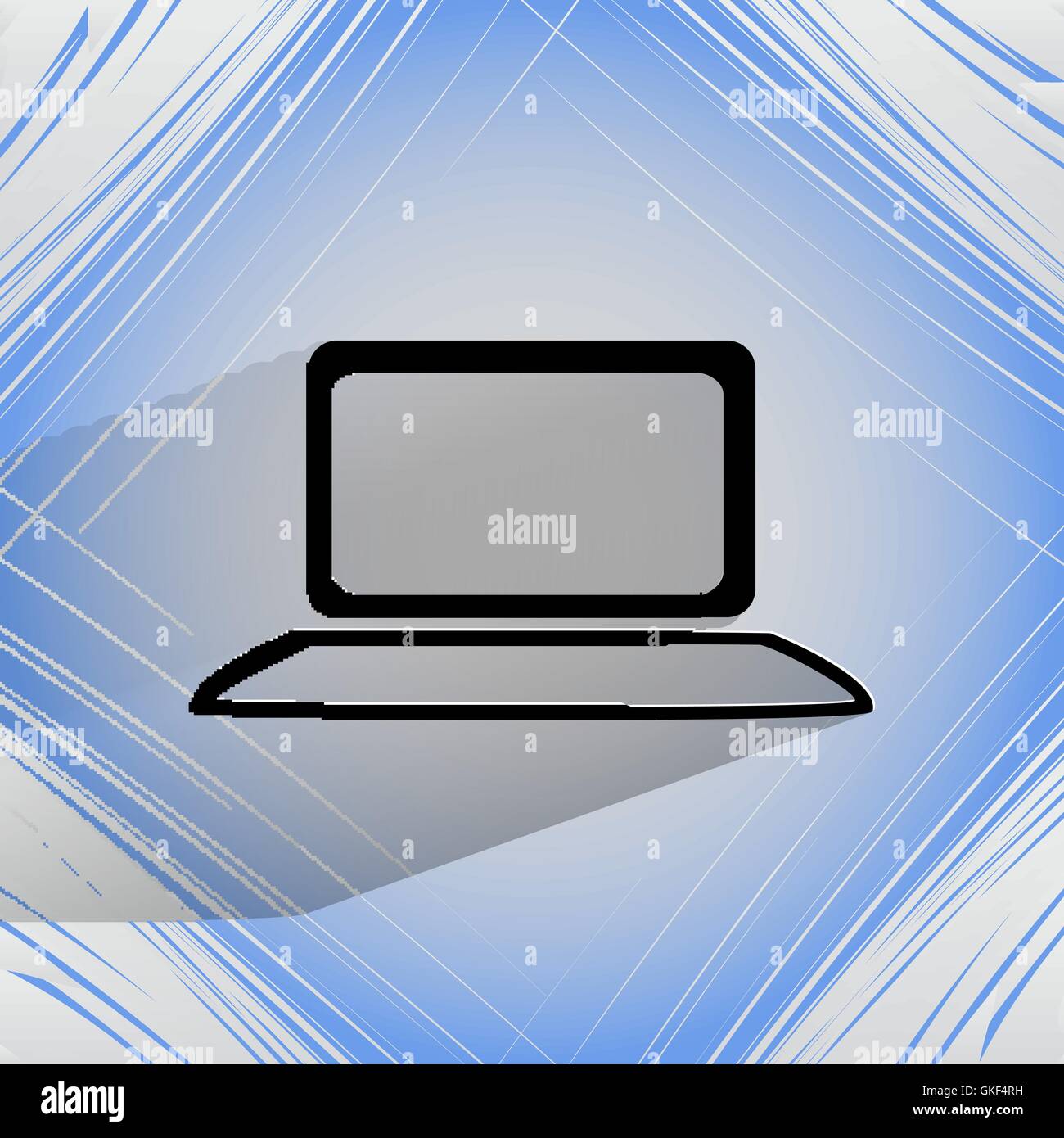 Notebook. Flat modern web button on a flat geometric abstract background Stock Vector Image ...
