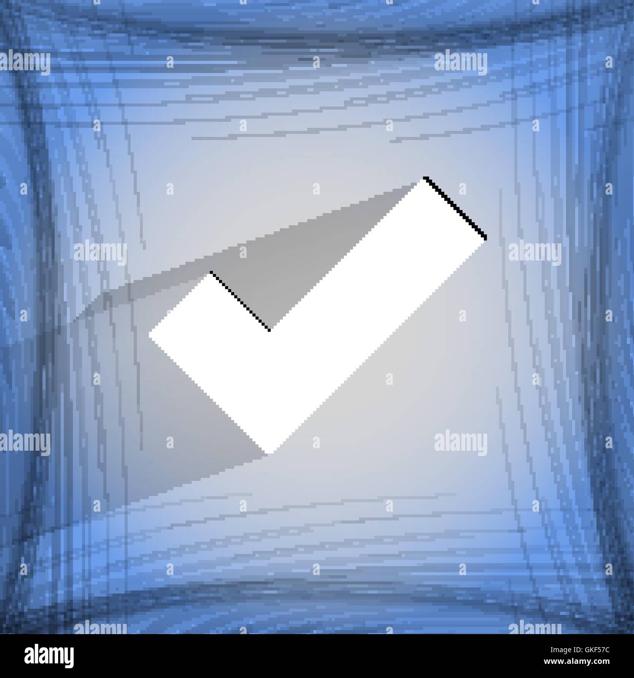 tick. Flat modern web design on a flat geometric abstract background ...