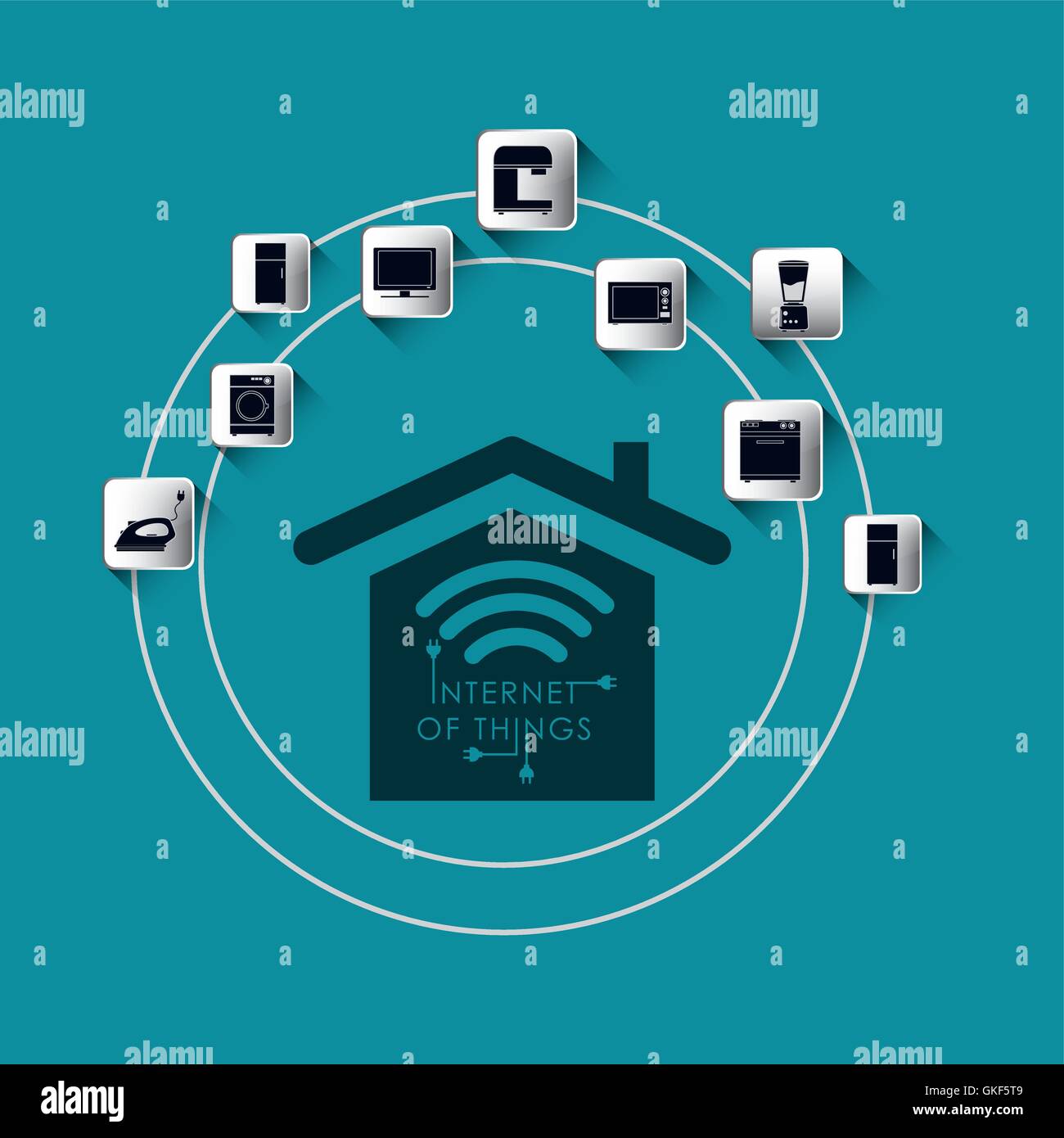 house internet of things design Stock Vector Image & Art - Alamy