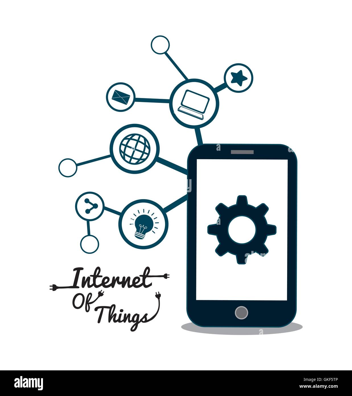 smartphone internet of things design Stock Vector Image & Art - Alamy