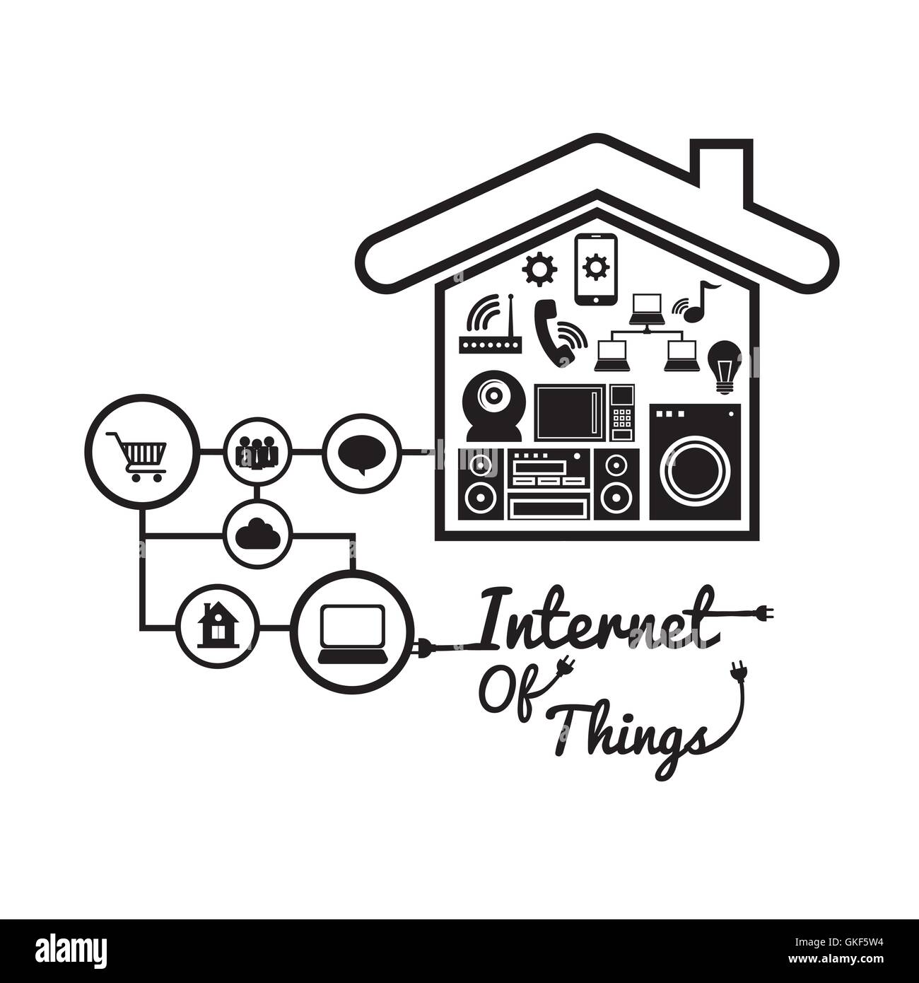 house internet of things design Stock Vector Image & Art - Alamy