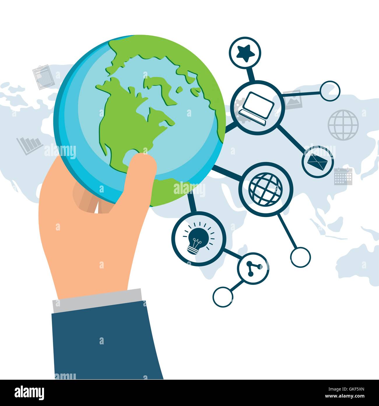 planet earth social media design Stock Vector Image & Art - Alamy