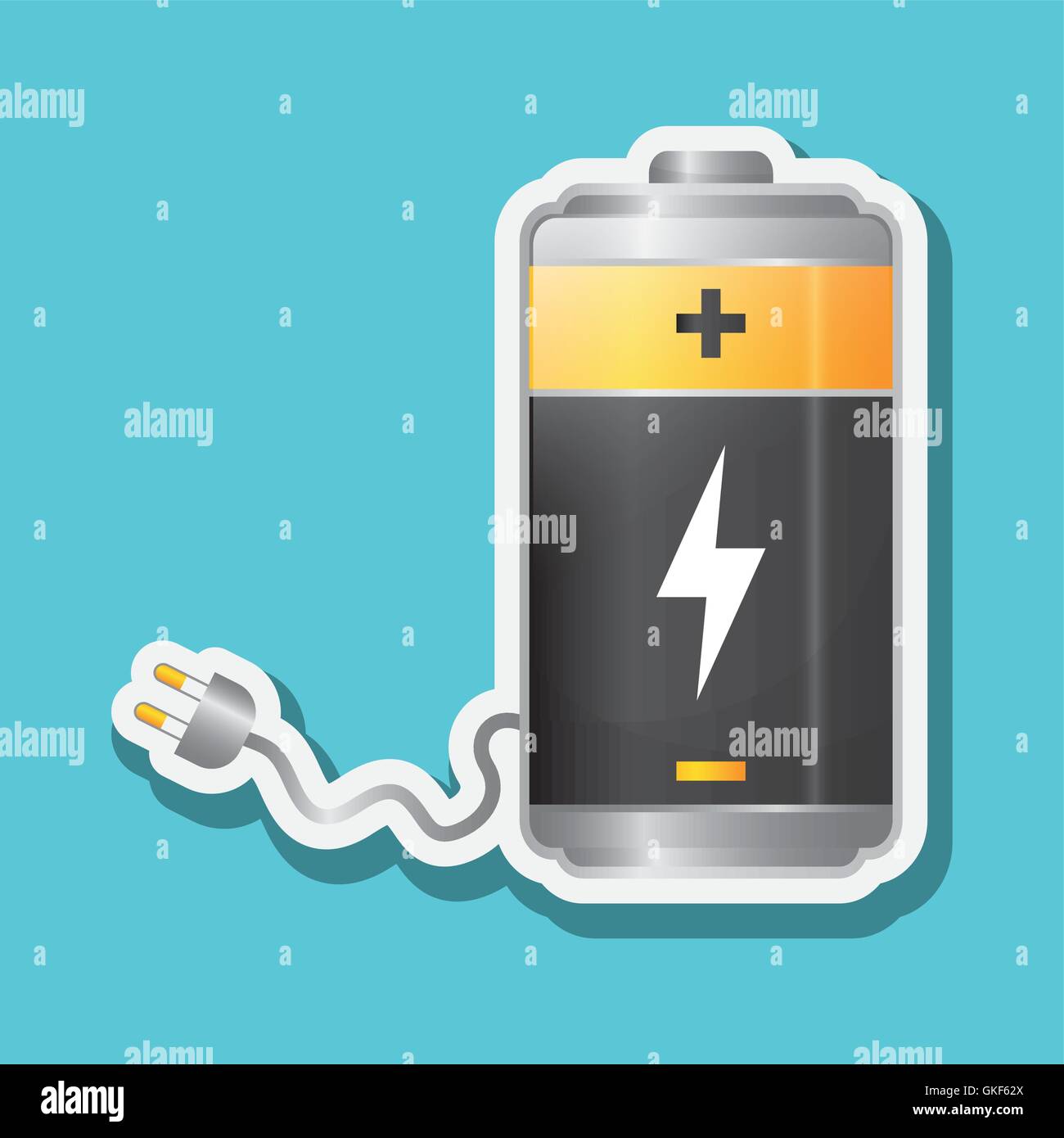 Battery vector illustration Stock Vector Image & Art - Alamy