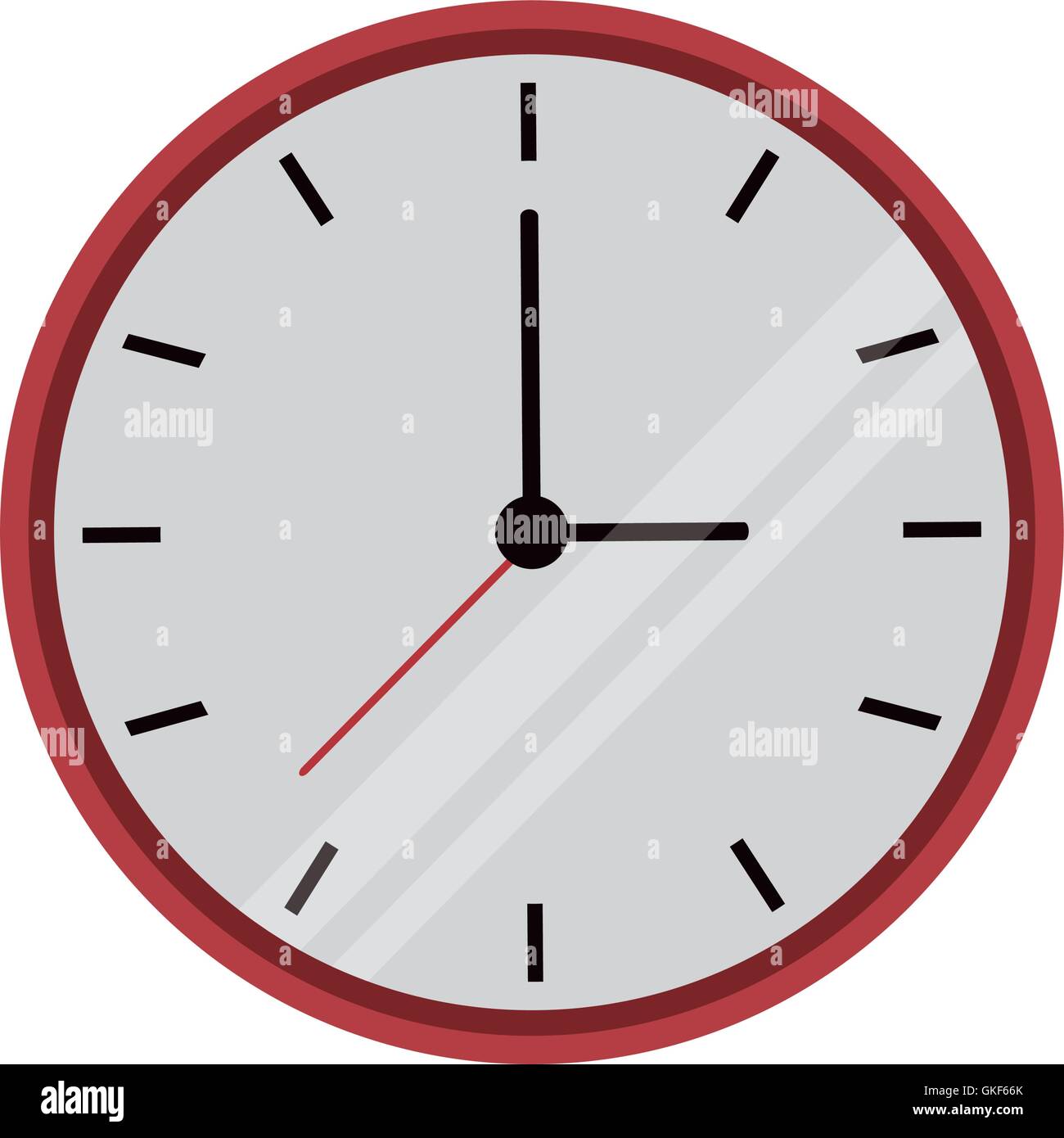 wall clock icon Stock Vector Image & Art - Alamy
