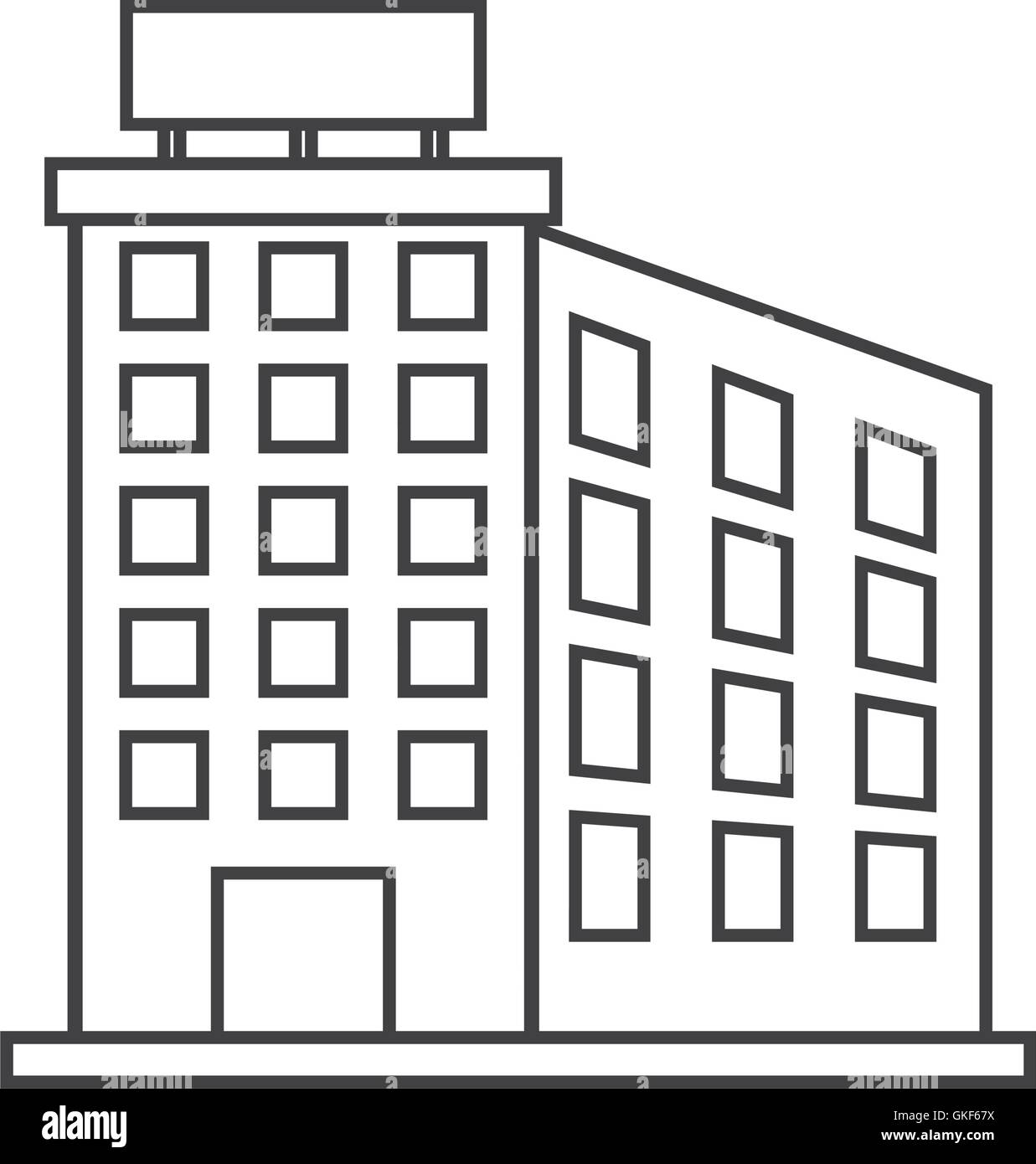 single building icon Stock Vector Image & Art - Alamy