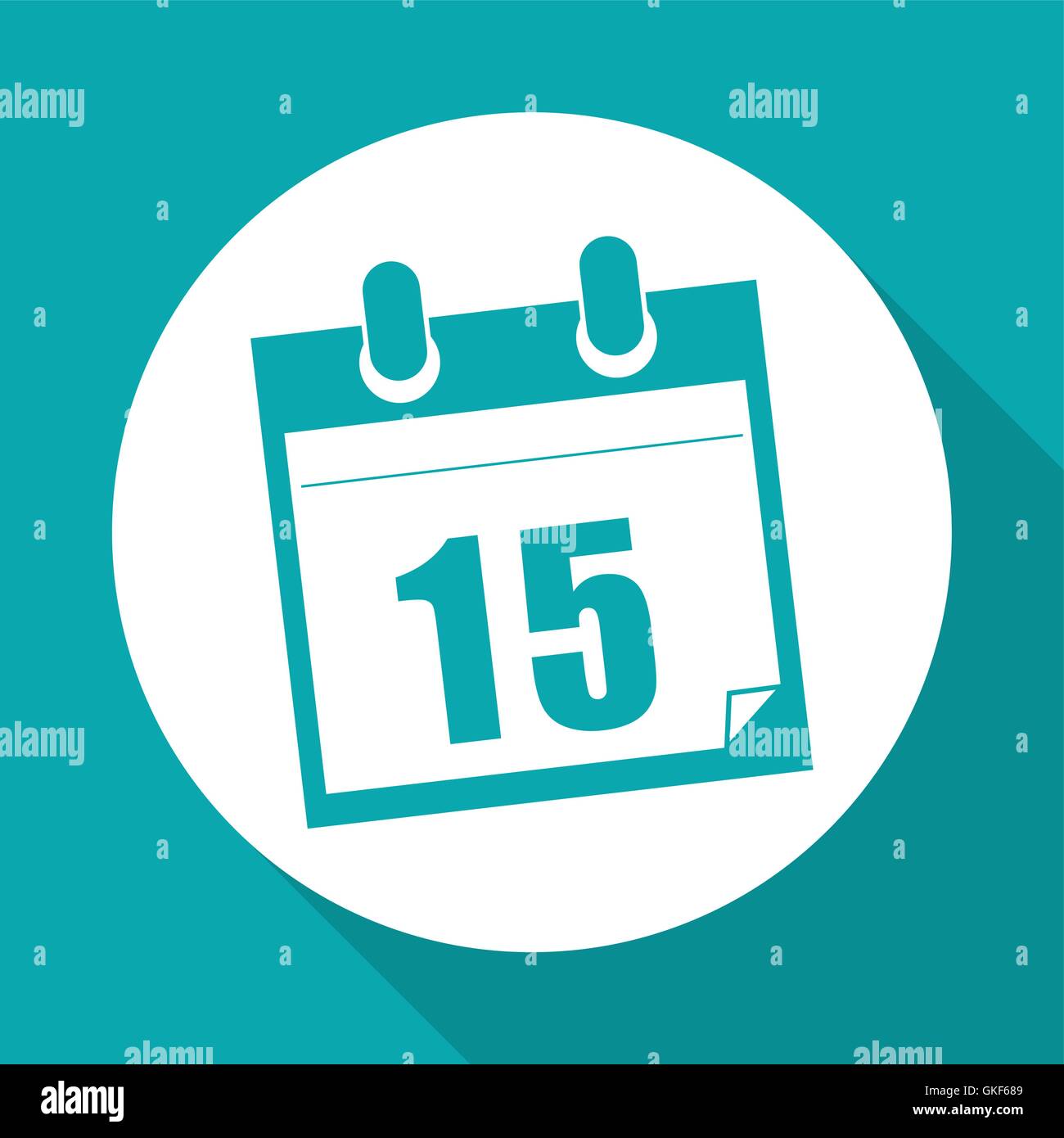 Vector illustration of Calendar, editable icon Stock Vector Image & Art ...