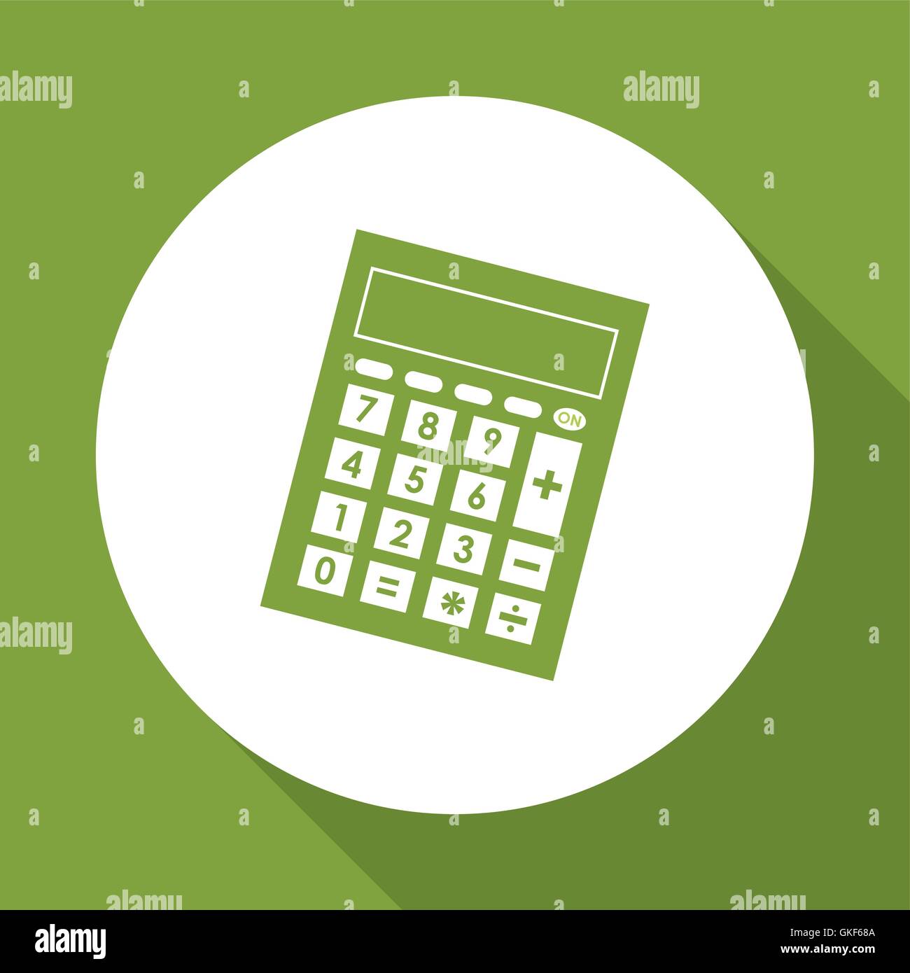 Vector illustration of Calculator, editable icon Stock Vector Image ...