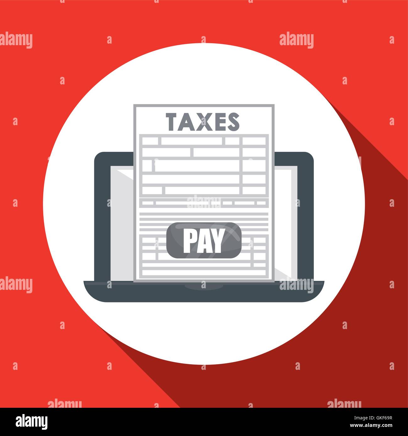 Vector illustration of Taxes , editable icon Stock Vector Image & Art ...