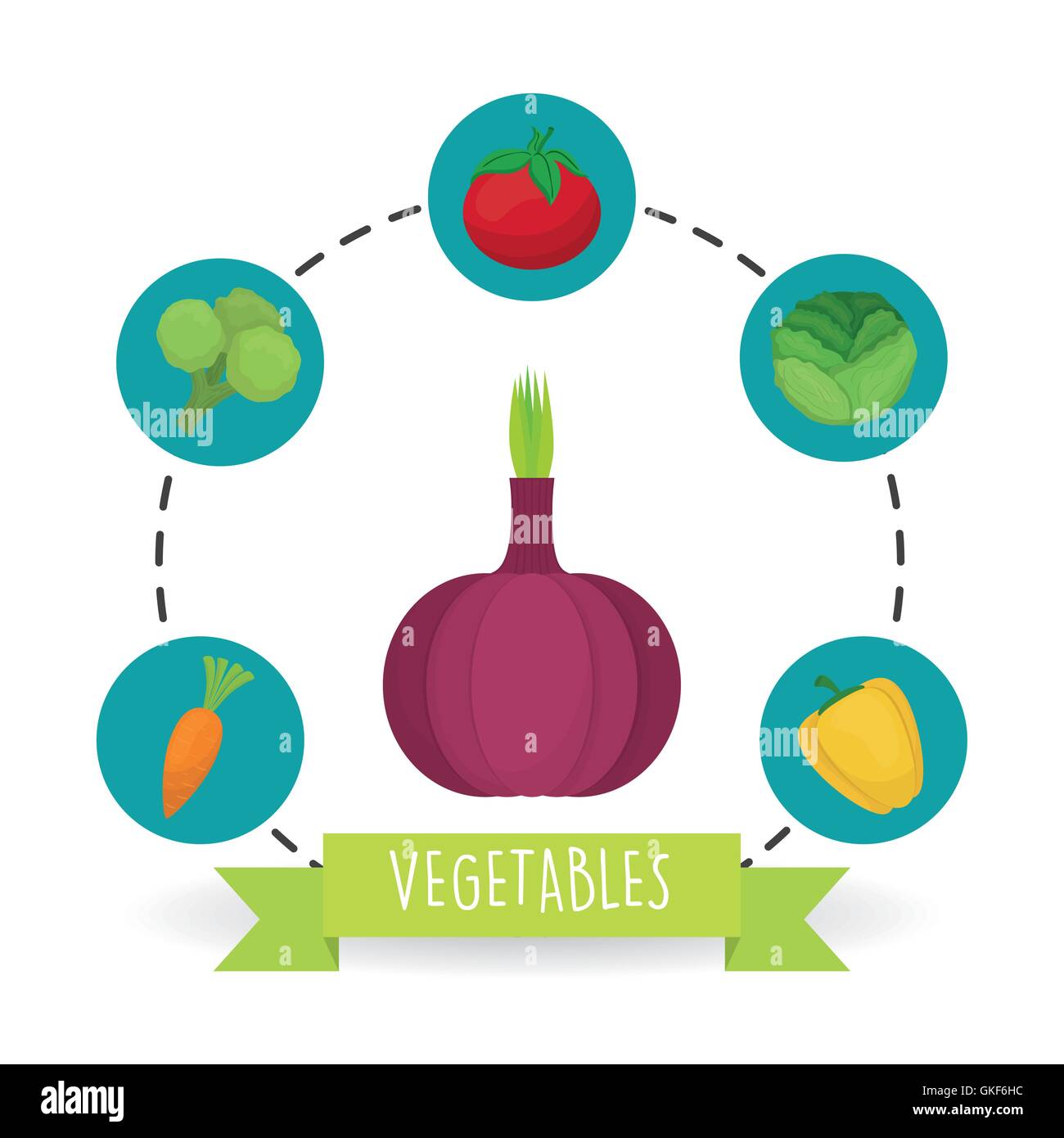 Vegetable design over white background, vector illustration Stock ...