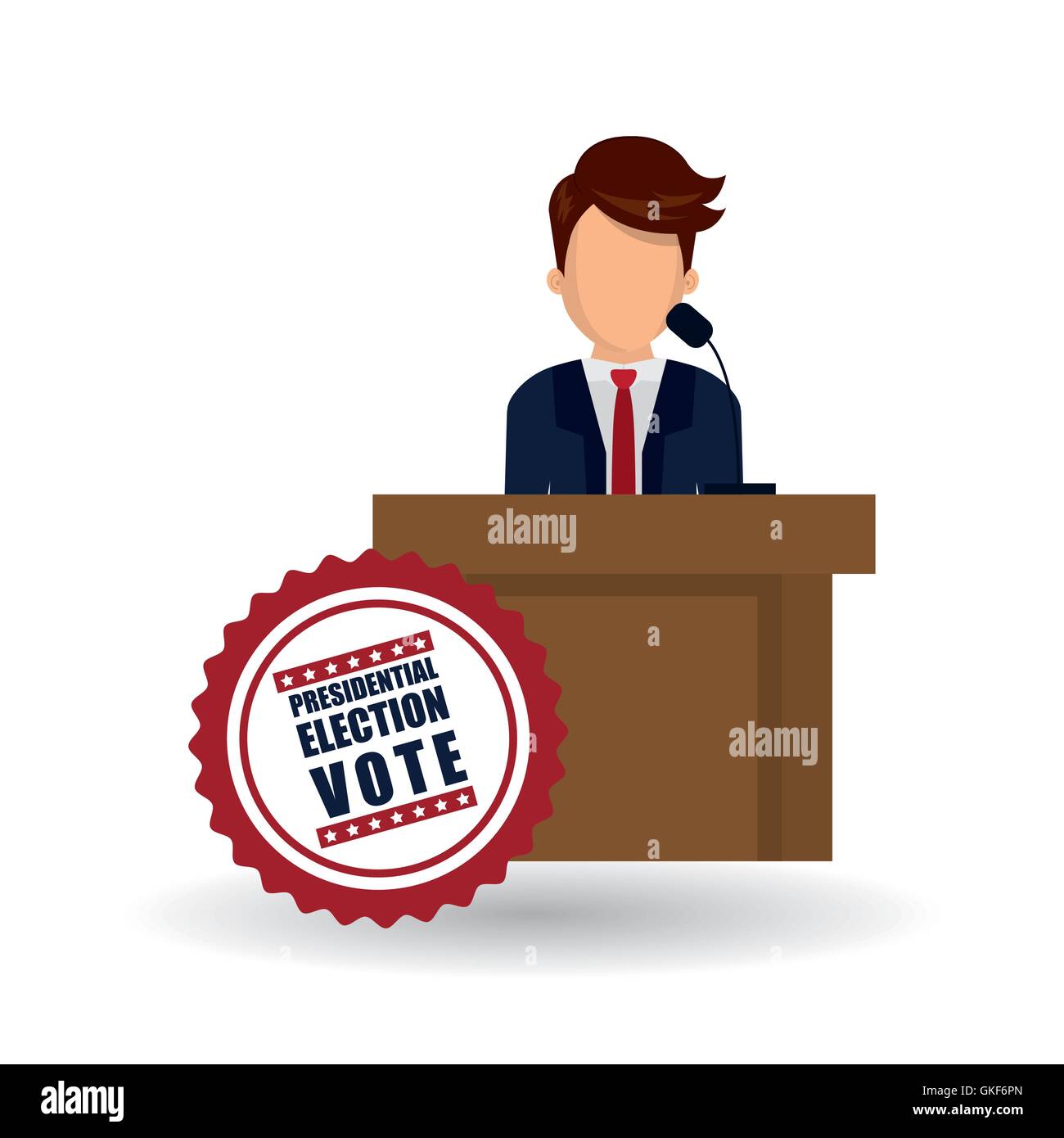 vote design over white background, vector illustration Stock Vector ...