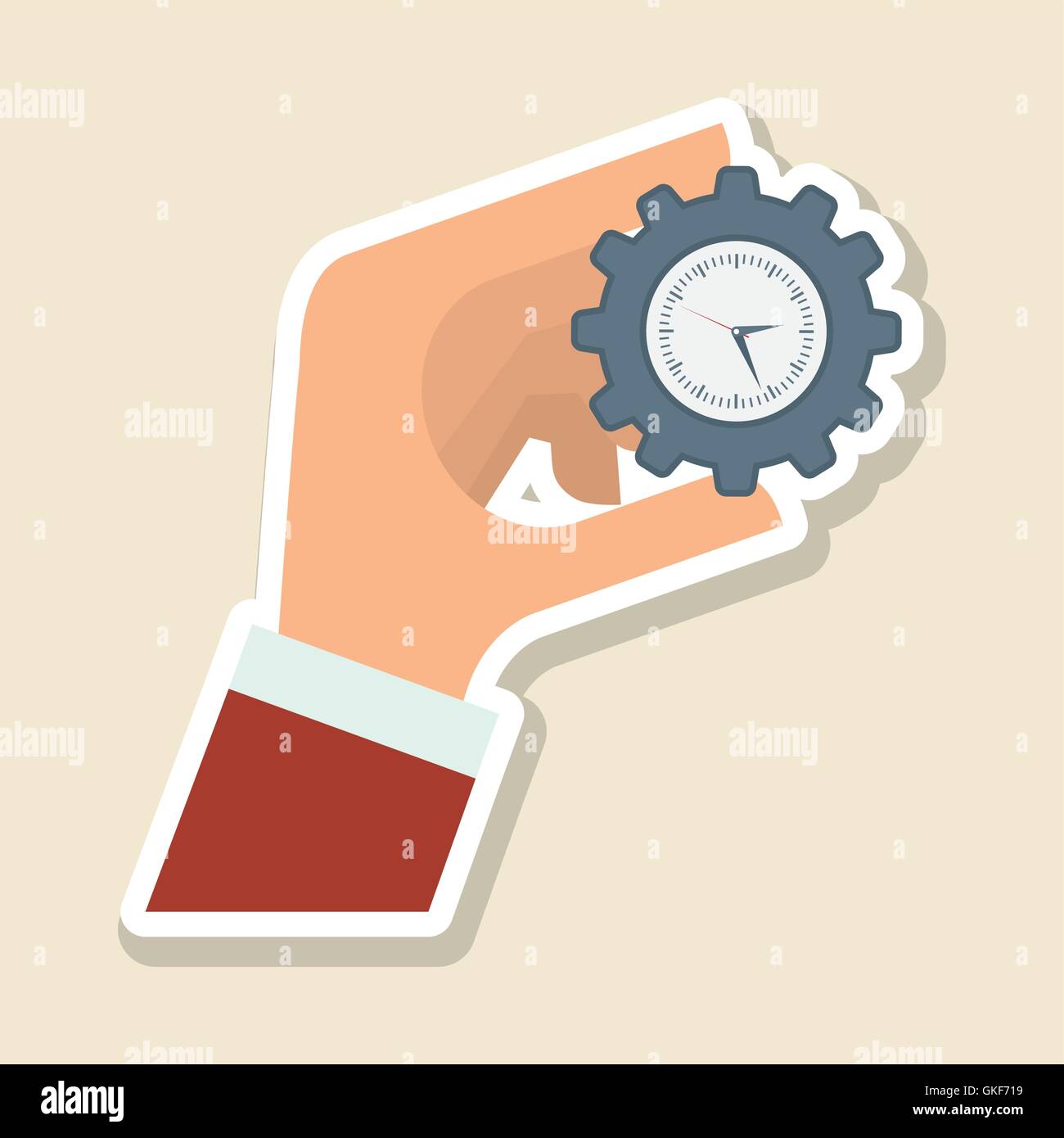 solution design over white background, vector illustration Stock Vector ...