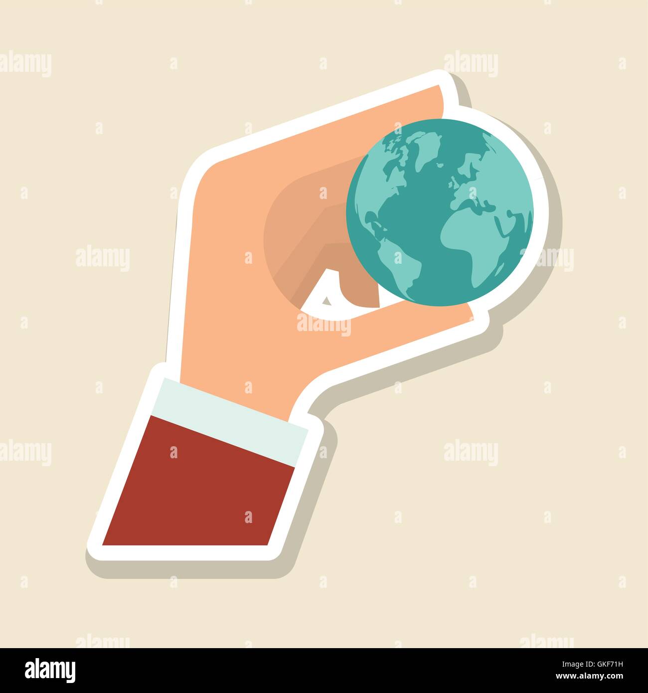 solution design over white background, vector illustration Stock Vector ...