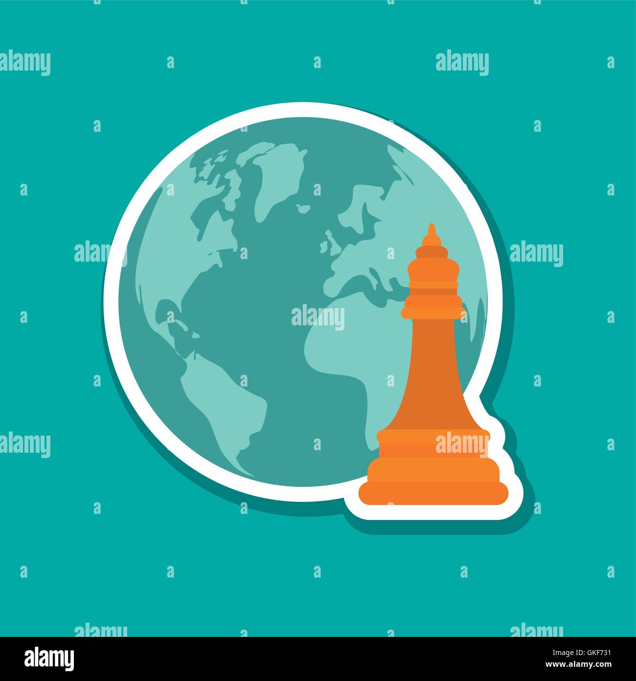 solution design over white background, vector illustration Stock Vector ...