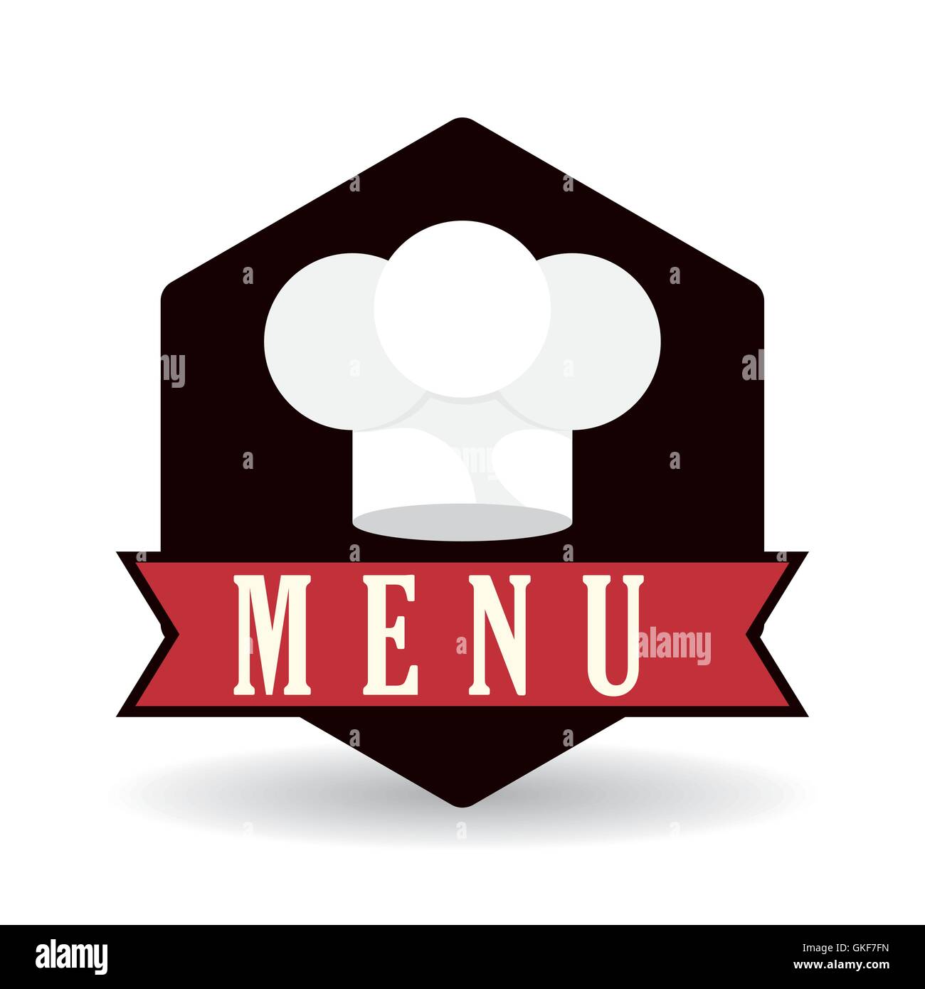 menu equipment design over white background, vector illustration Stock ...