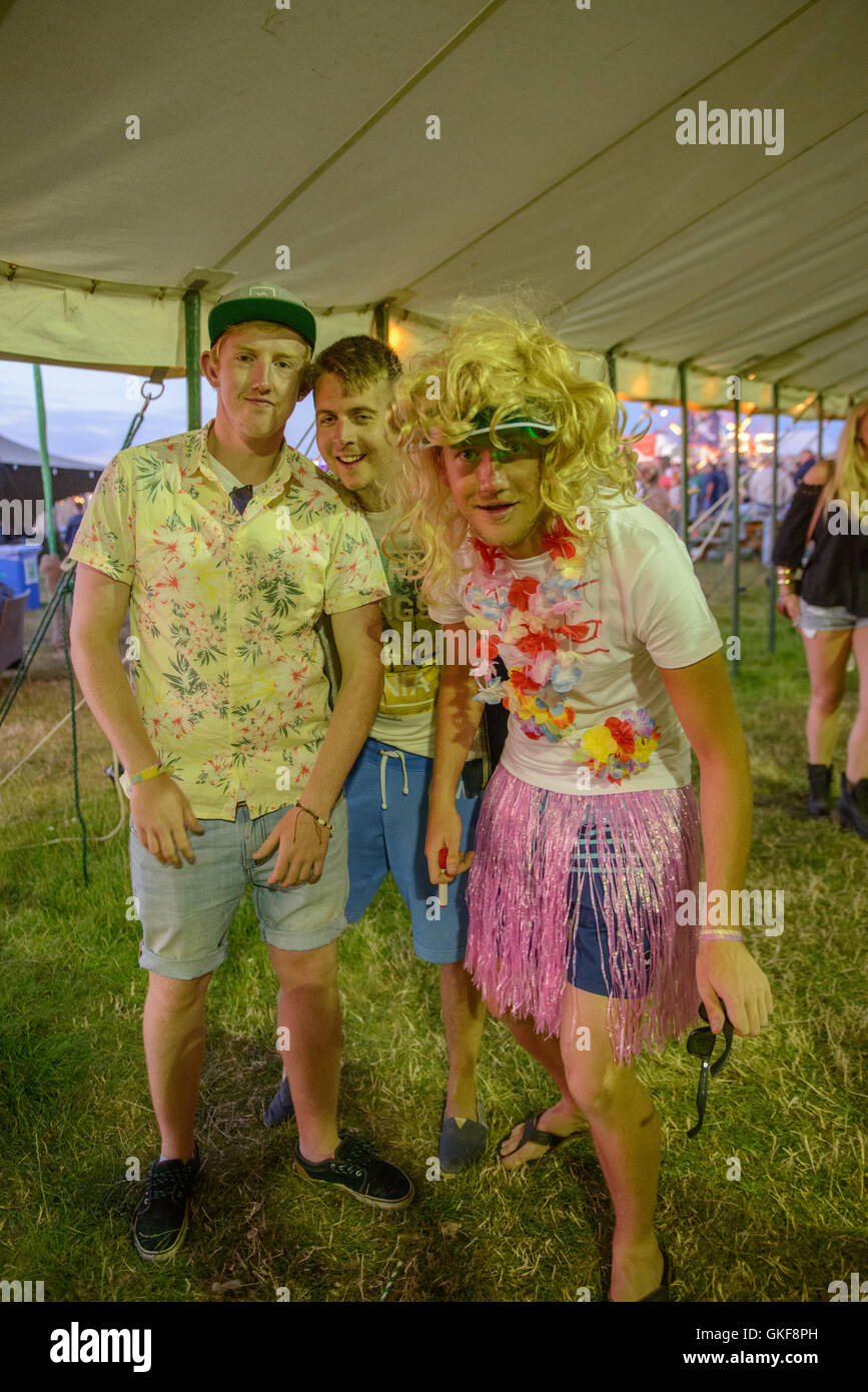 People having fun at a festival Stock Photo - Alamy