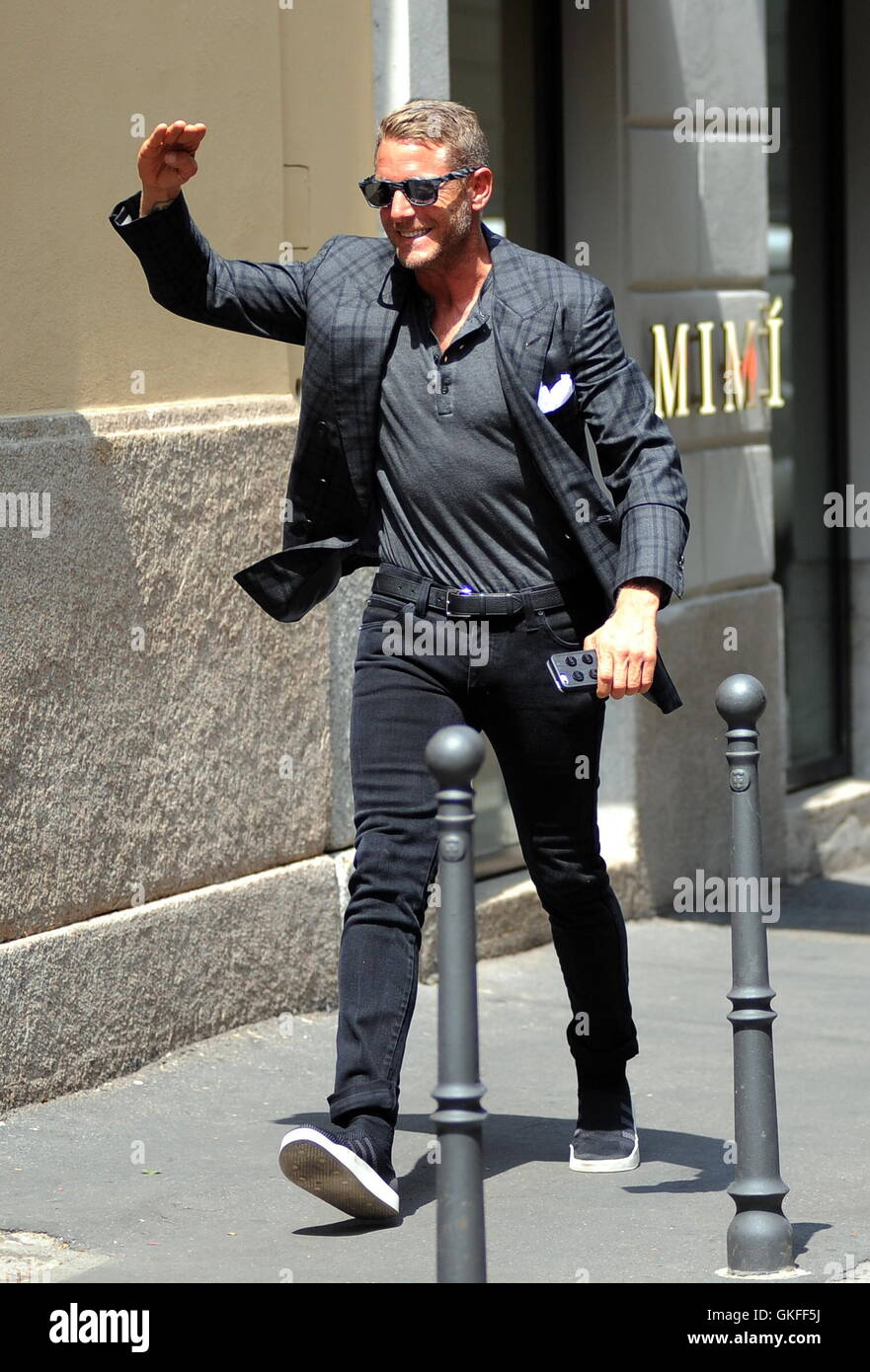 Lapo Elkann leaves the Four Seasons Hotel Milan in his car to go ...