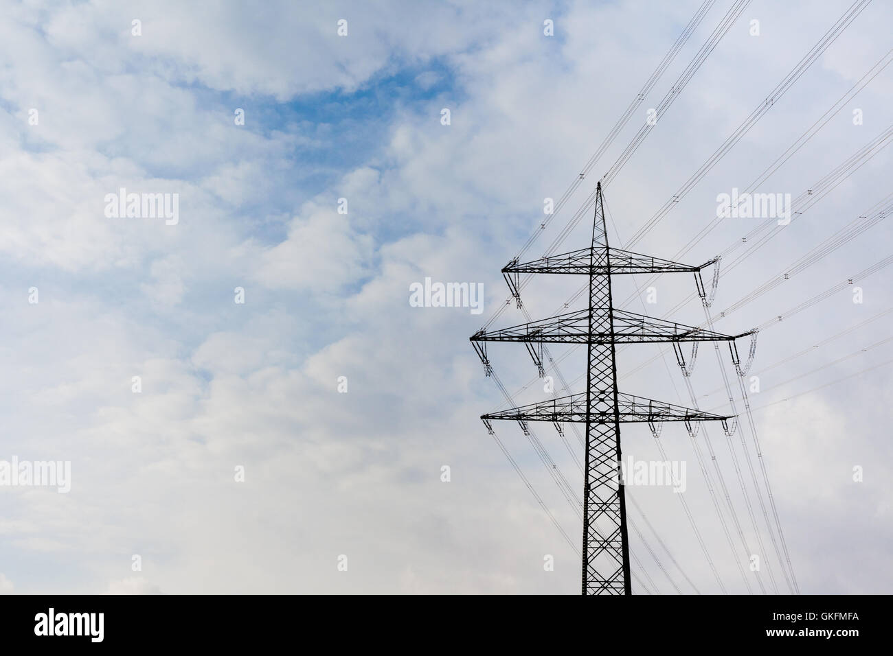Transmission Line Pylon Stock Photo - Alamy