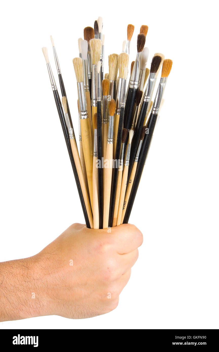 Brushes for art Cut Out Stock Images & Pictures - Alamy