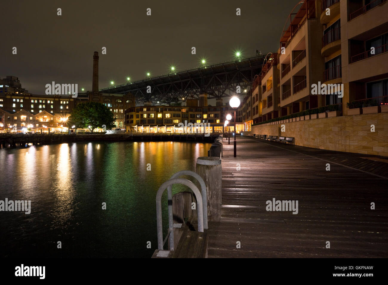 Sydney Circular Keys at night Stock Photo - Alamy