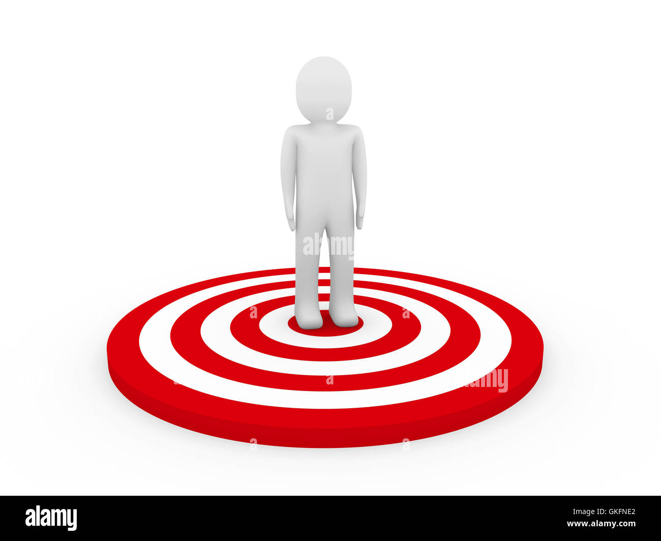 3d man target Stock Photo - Alamy