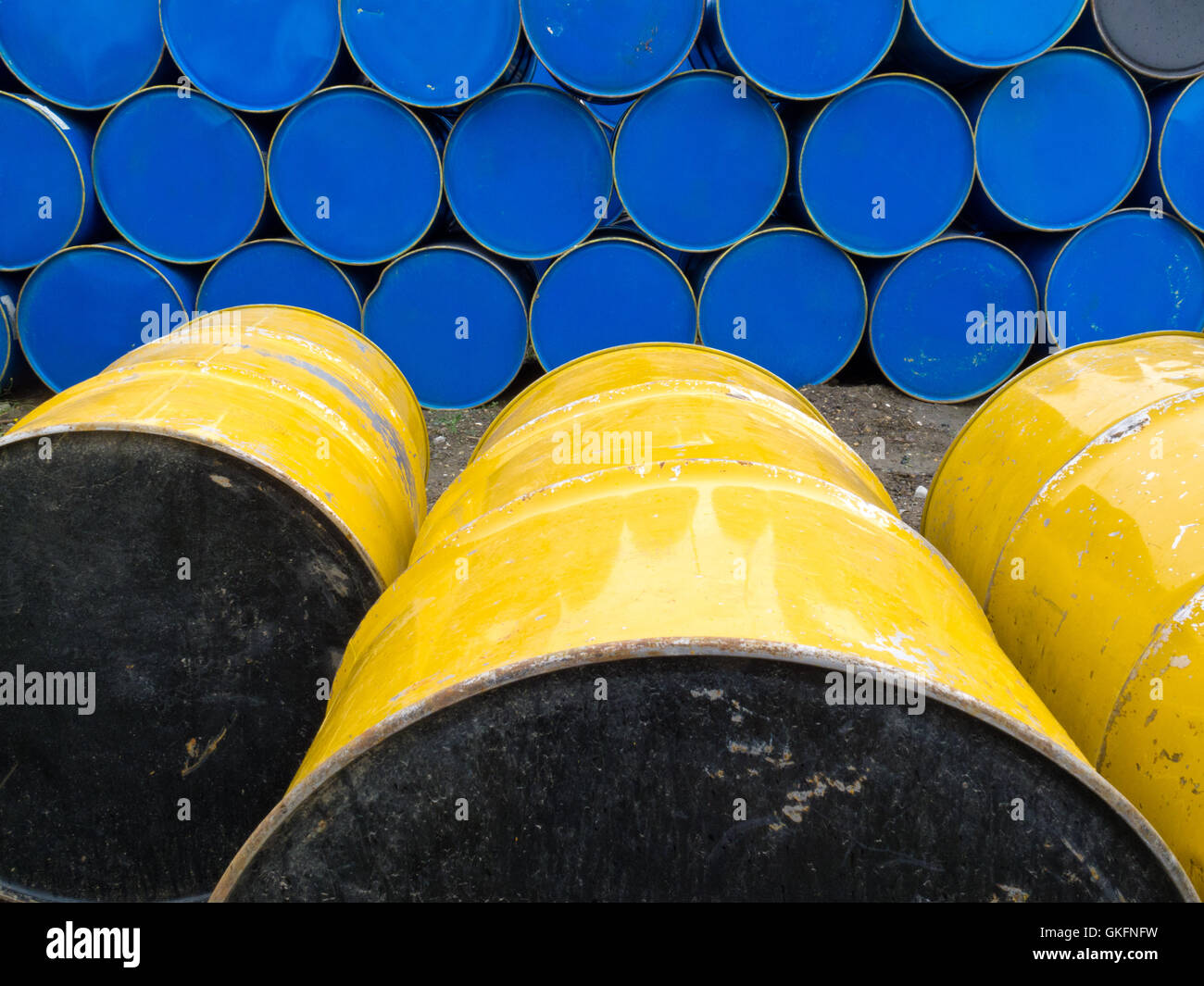 Metal drum barrels hi-res stock photography and images - Alamy