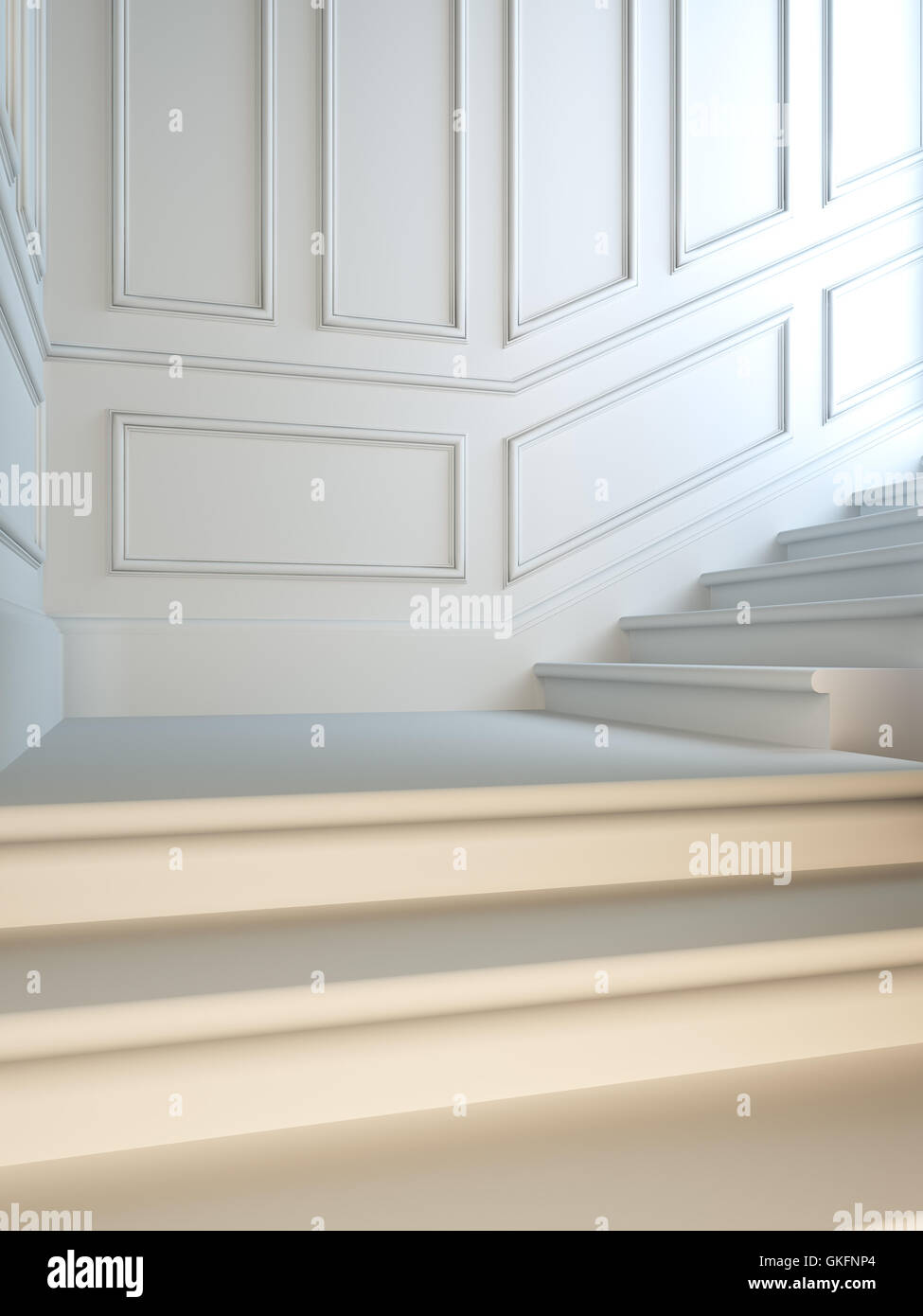 Staircase in classical style Stock Photo - Alamy