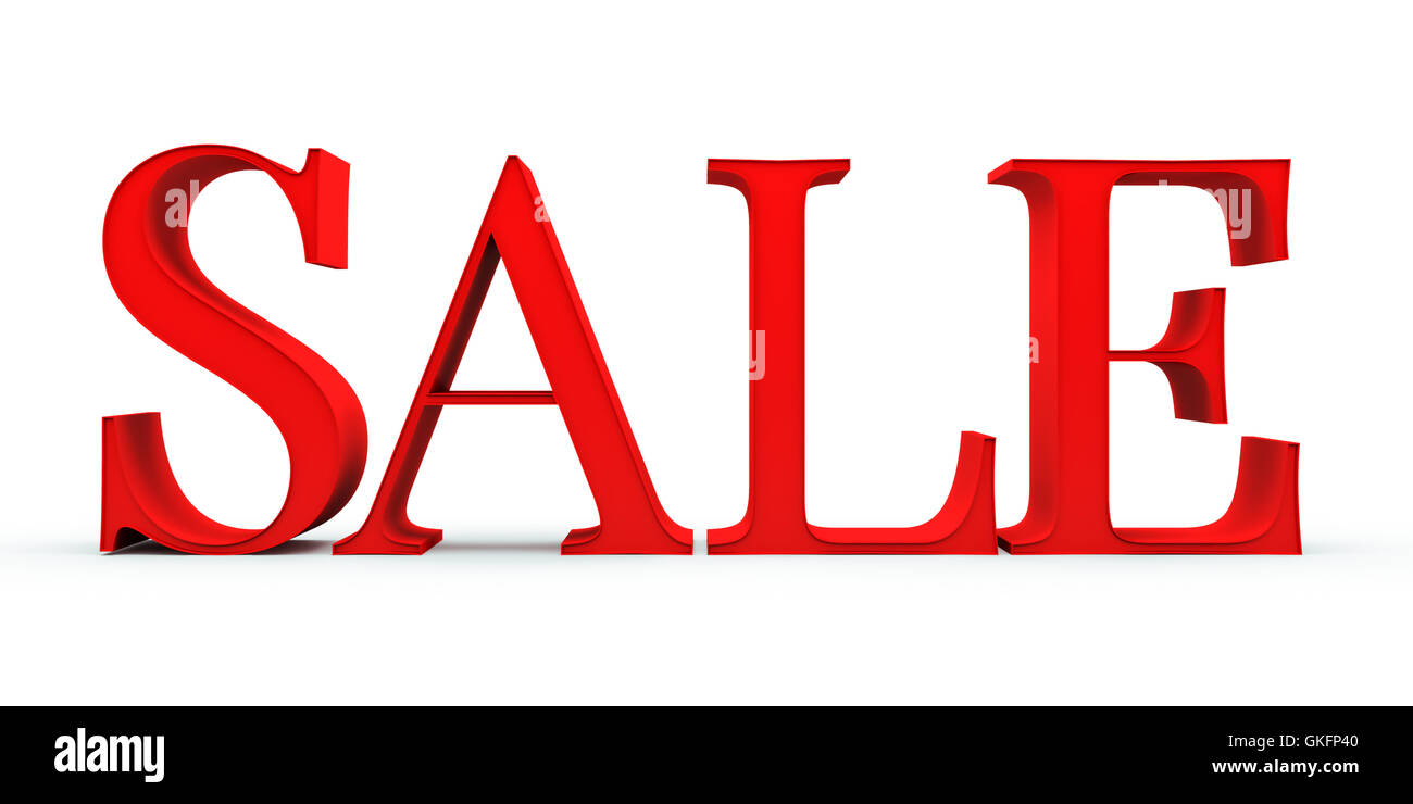 Sale 3d text hi-res stock photography and images - Alamy