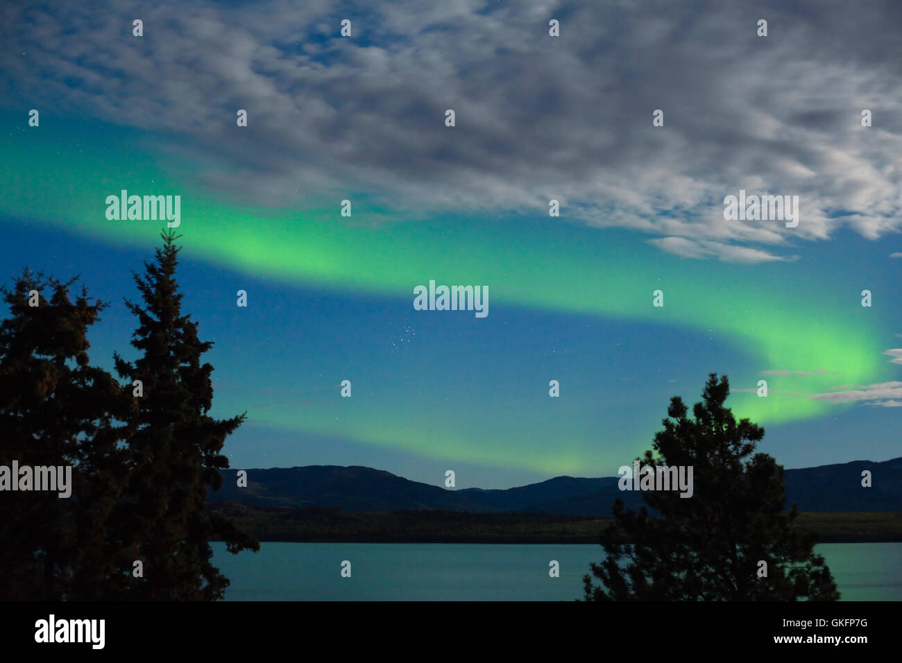 Aurora borealis (Northern lights) display Stock Photo - Alamy
