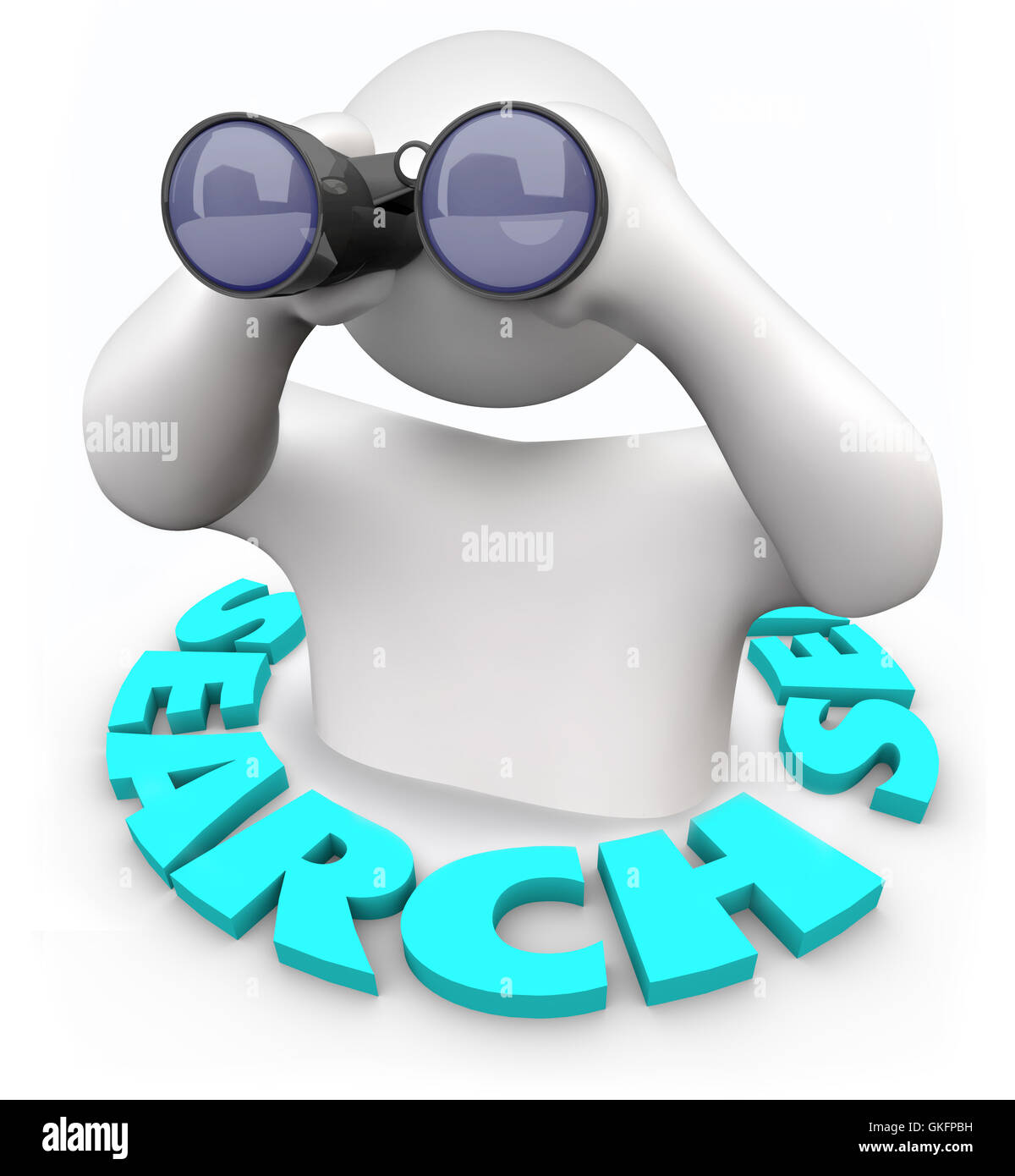 Search - Man with Binoculars Stock Photo - Alamy
