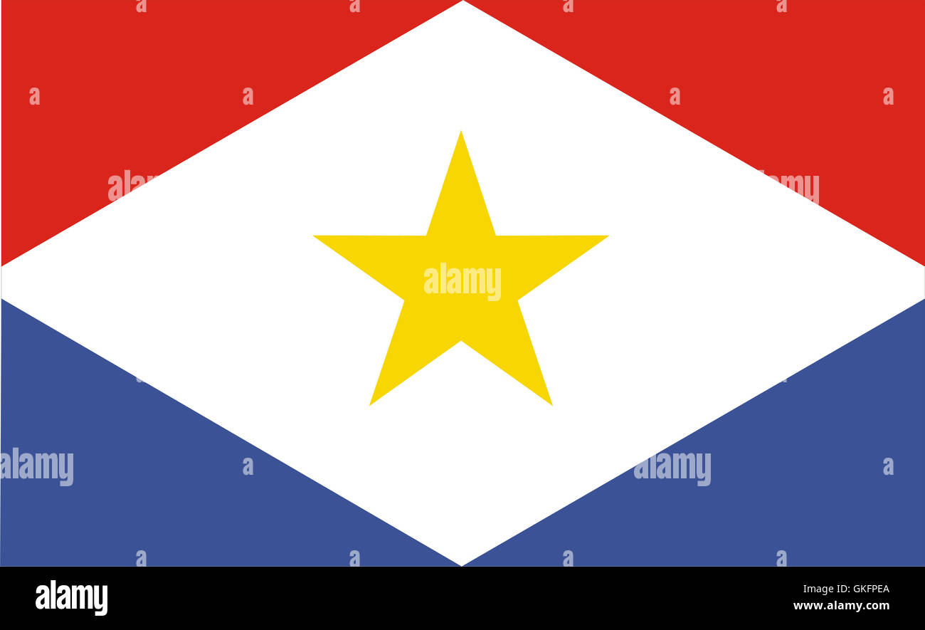 Flag of saba hi-res stock photography and images - Alamy