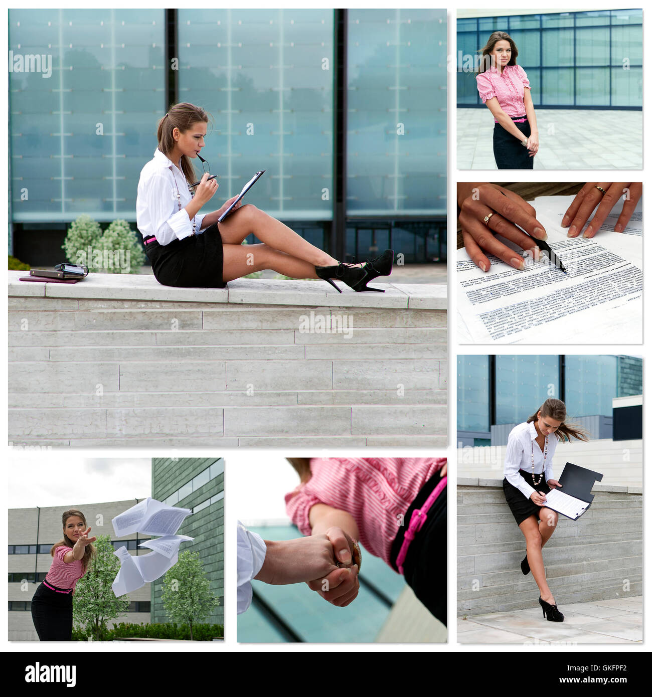 Collage photos woman hi-res stock photography and images - Alamy