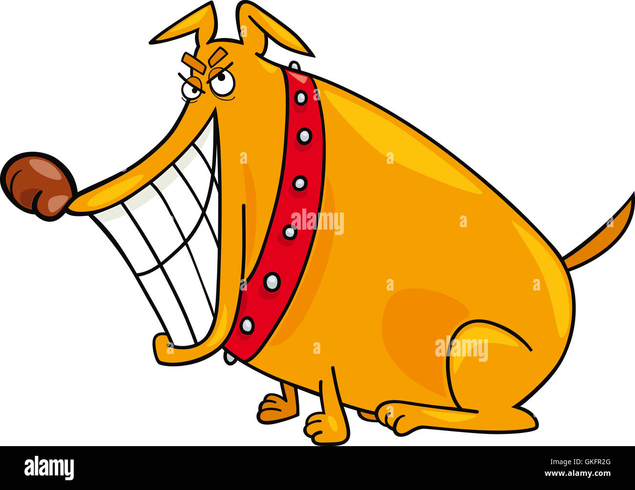 Cartoon illustration bad angry dog hi-res stock photography and images ...
