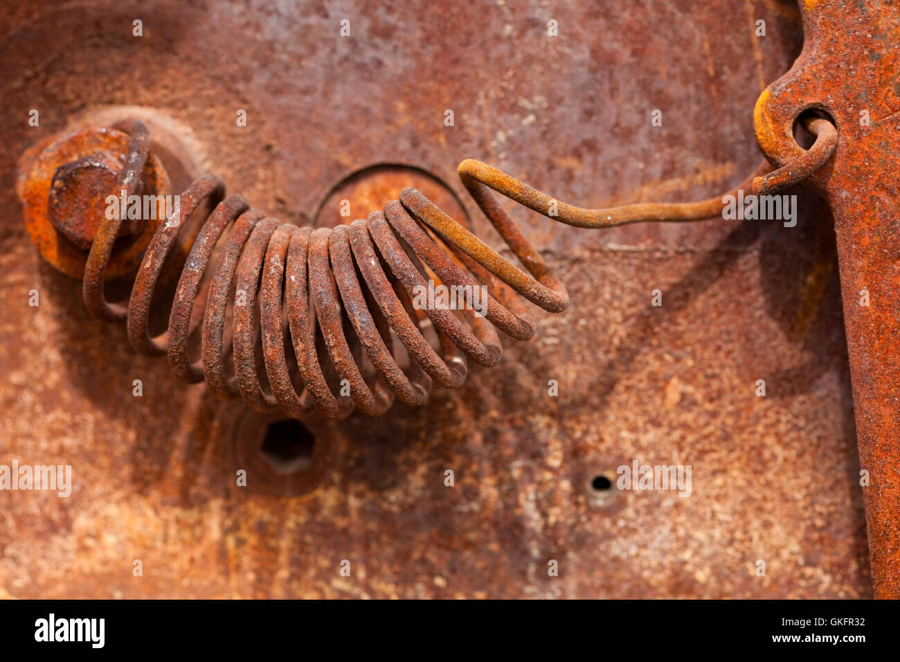 Rusty spring close-up Stock Photo - Alamy