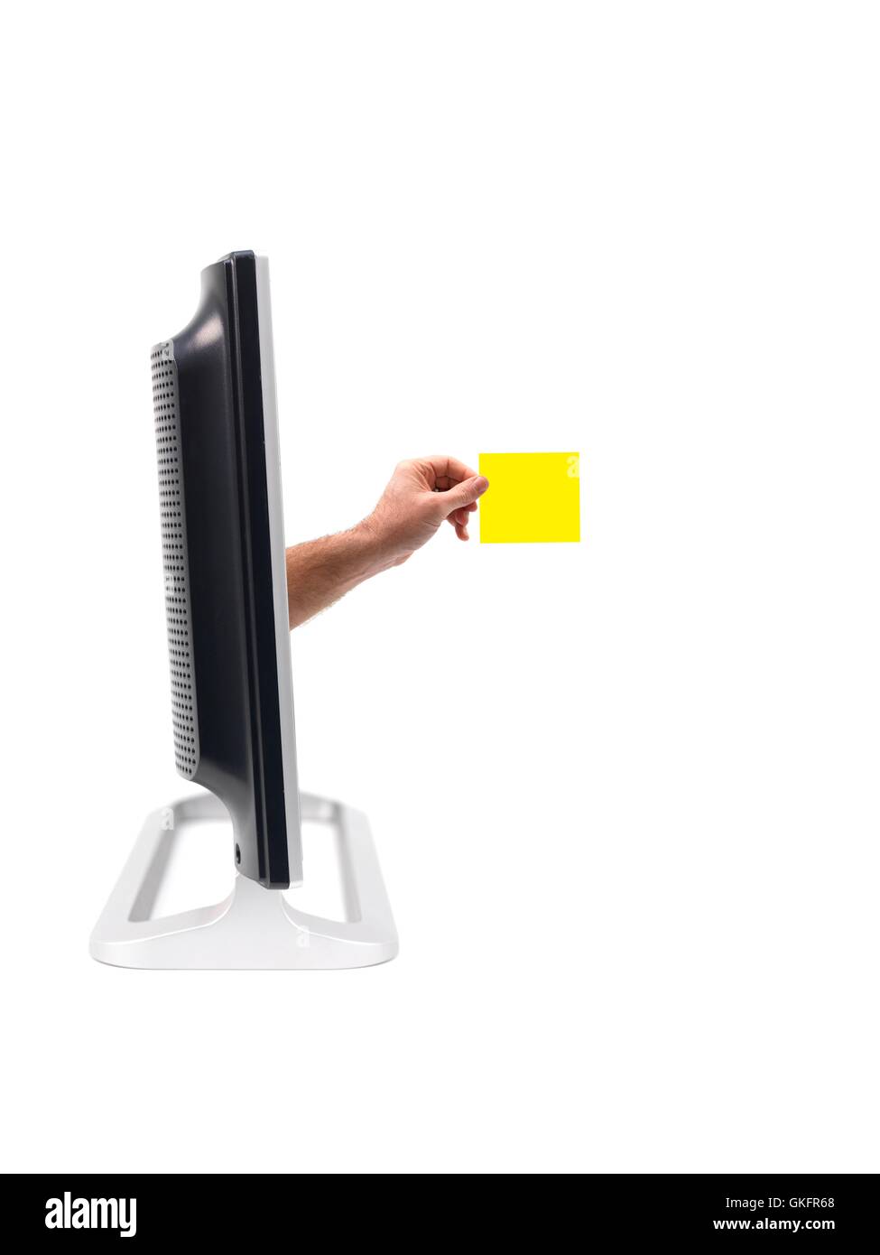 Hand reaching out flat hi-res stock photography and images - Alamy